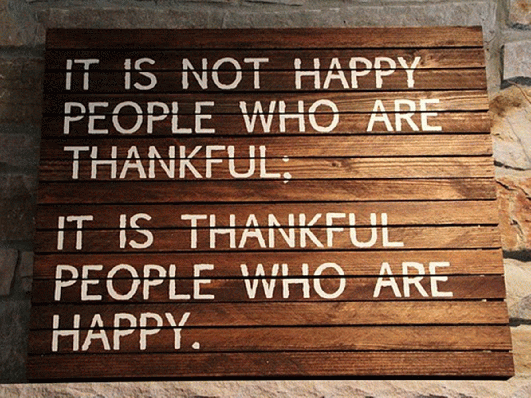 Thankfulness Brings Happiness: A Motivational HD Wallpaper