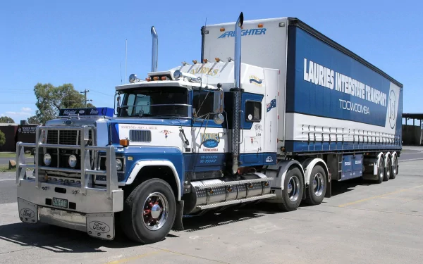 4K Ultra HD Big Rig Semi Truck Power on the Open Road