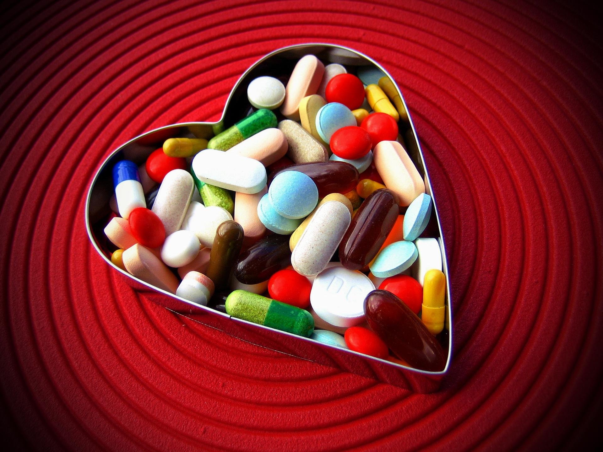 Artistic Love in Colorful Pills: An HD Wallpaper