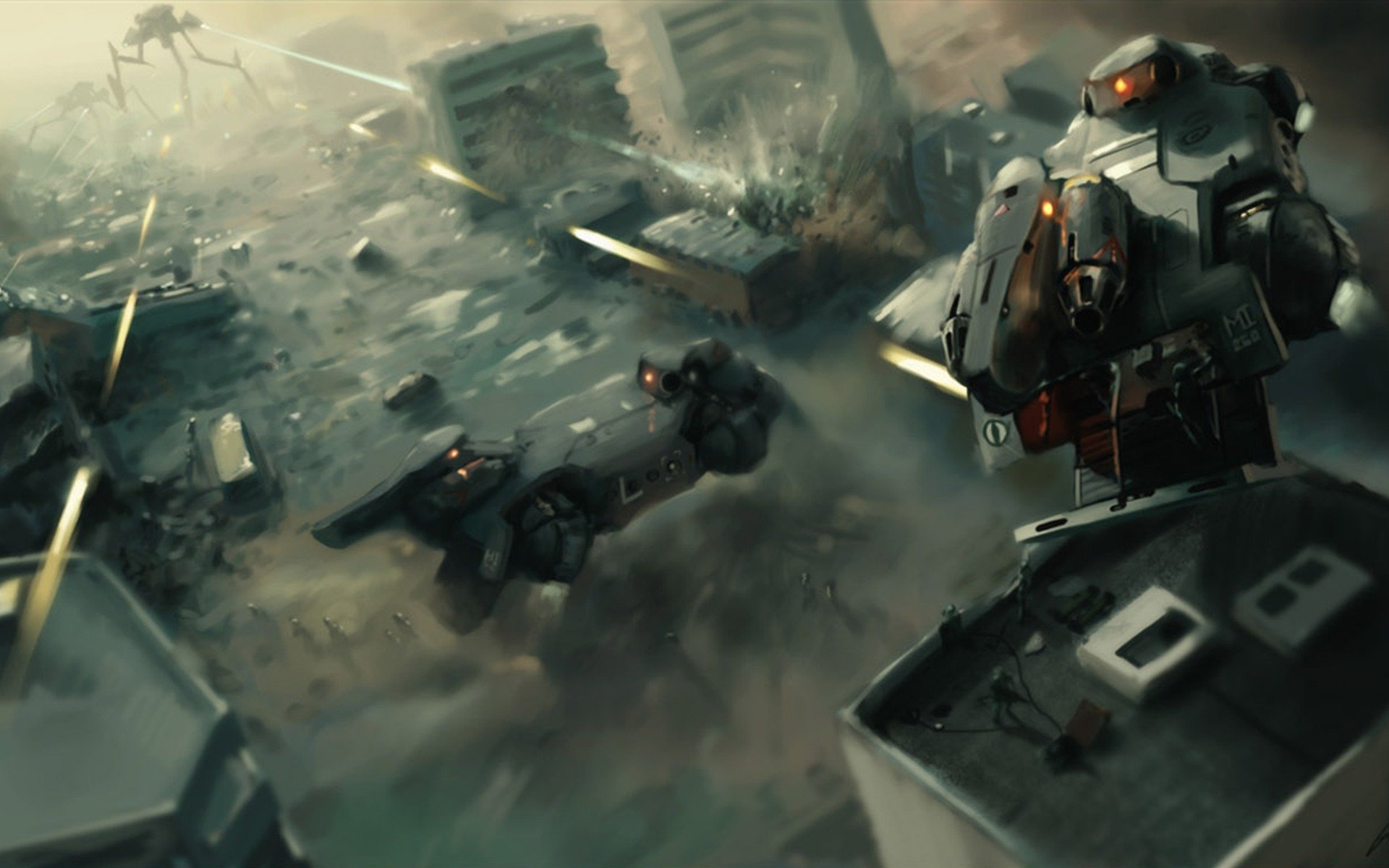 Killzone HD: Futuristic Battlefield Wallpaper