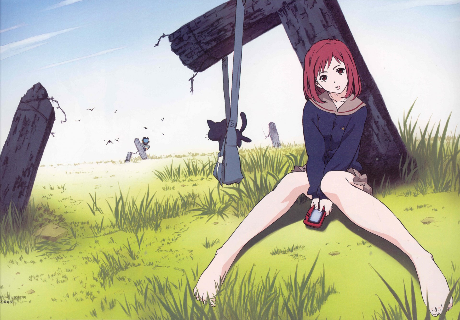 FLCL HD Wallpaper: Tranquil Moments in Anime
