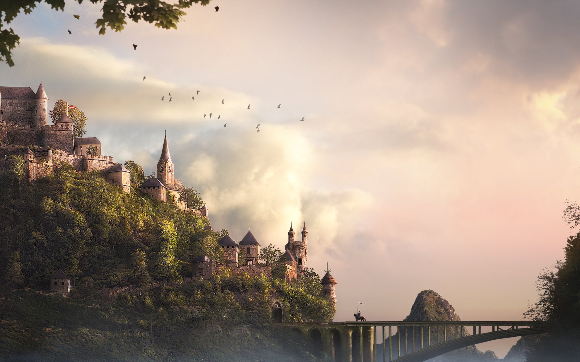 Enchanted Castle HD Wallpaper