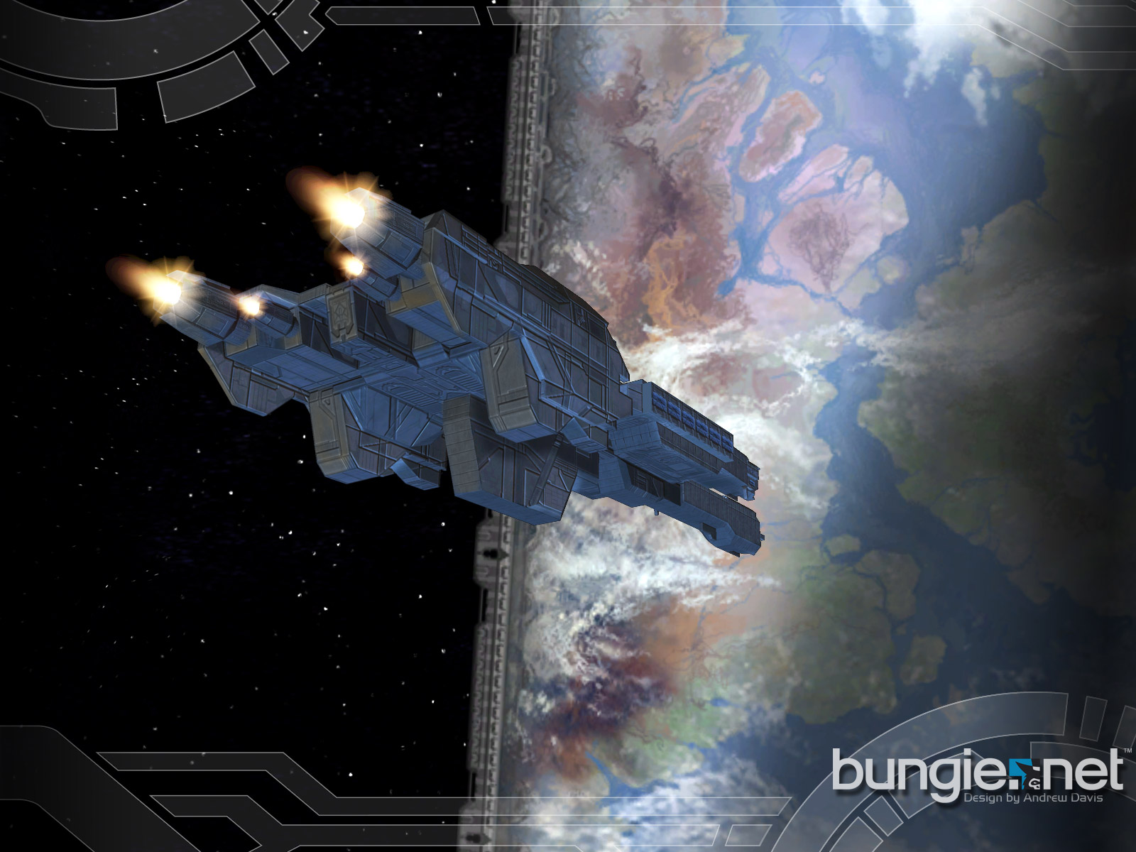 Halo HD Wallpaper: Epic Space Battle Scene