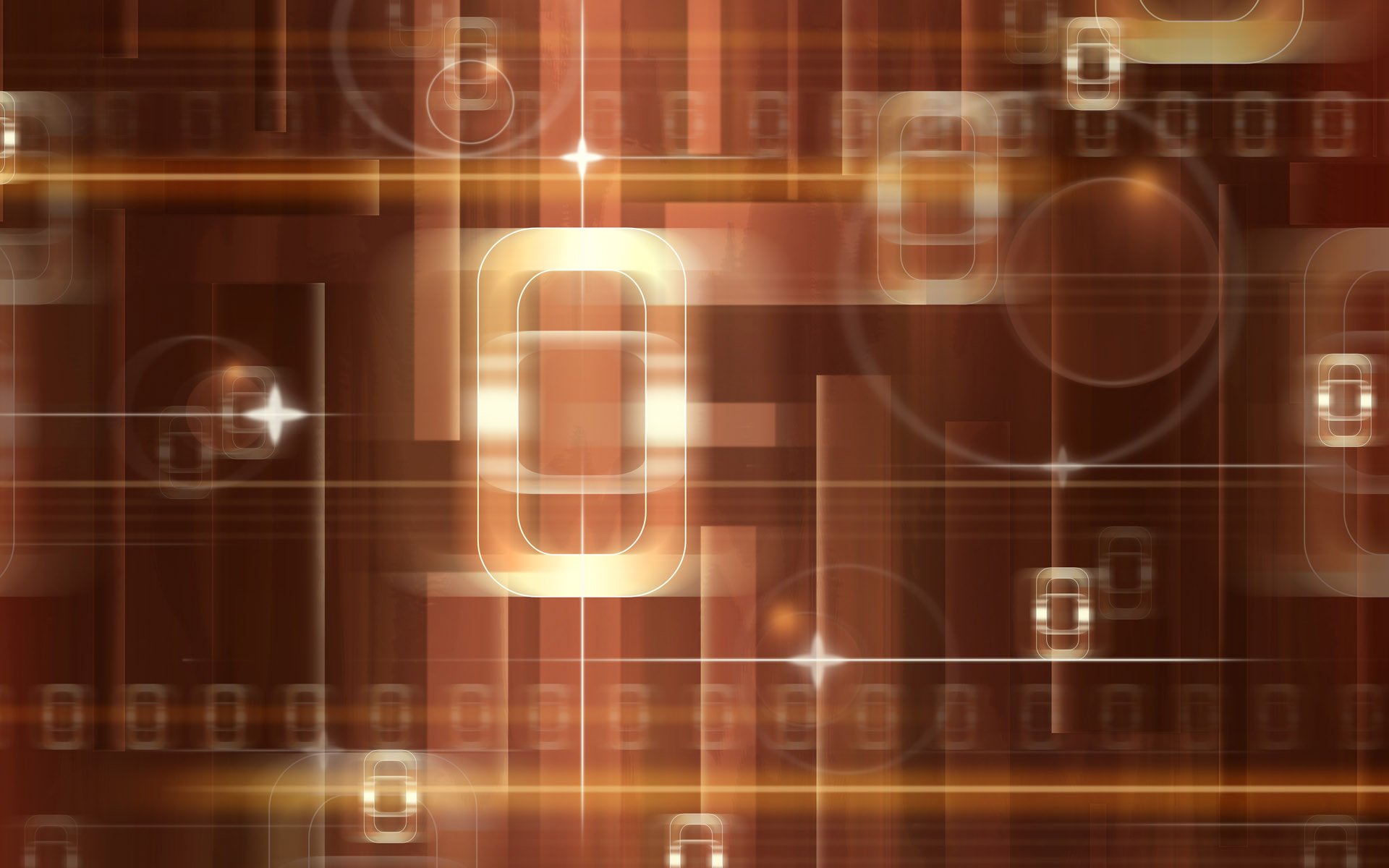 Radiant Orange Abstract Glow - HD Wallpaper