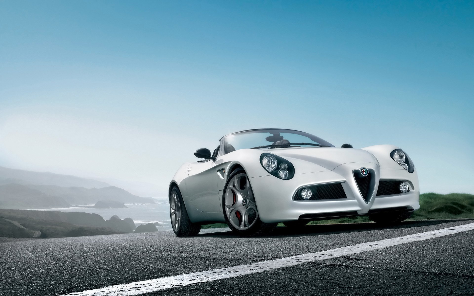 Download Alfa Romeo Vehicle Alfa Romeo 8C Spider HD Wallpaper