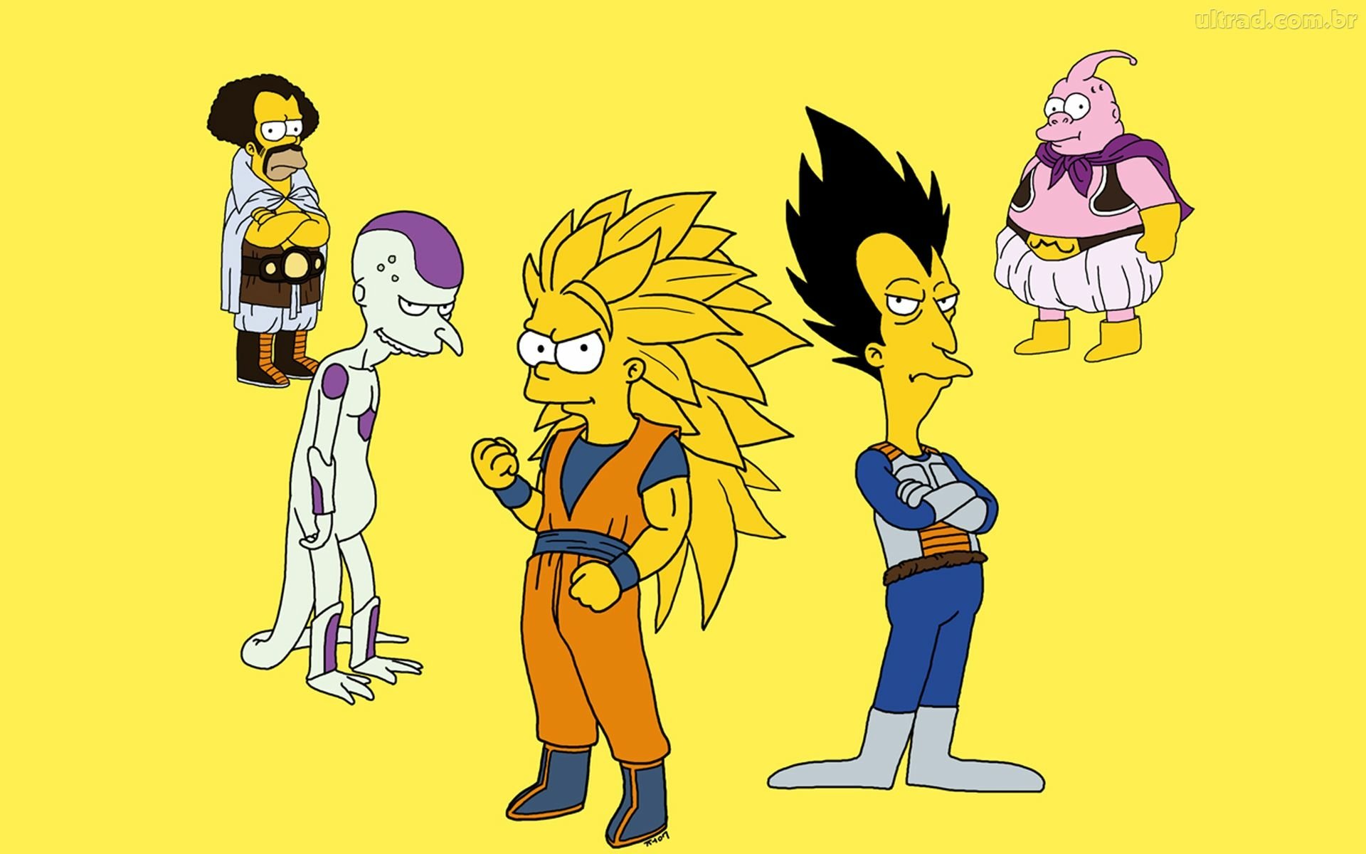 Epic The Simpsons HD Wallpaper: Icons Unite in Colors