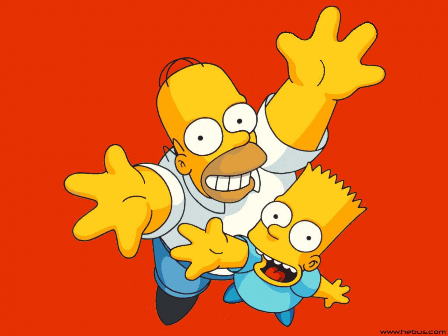 HD Wallpaper: Homer & Bart Simpson Classic TV Show Moments