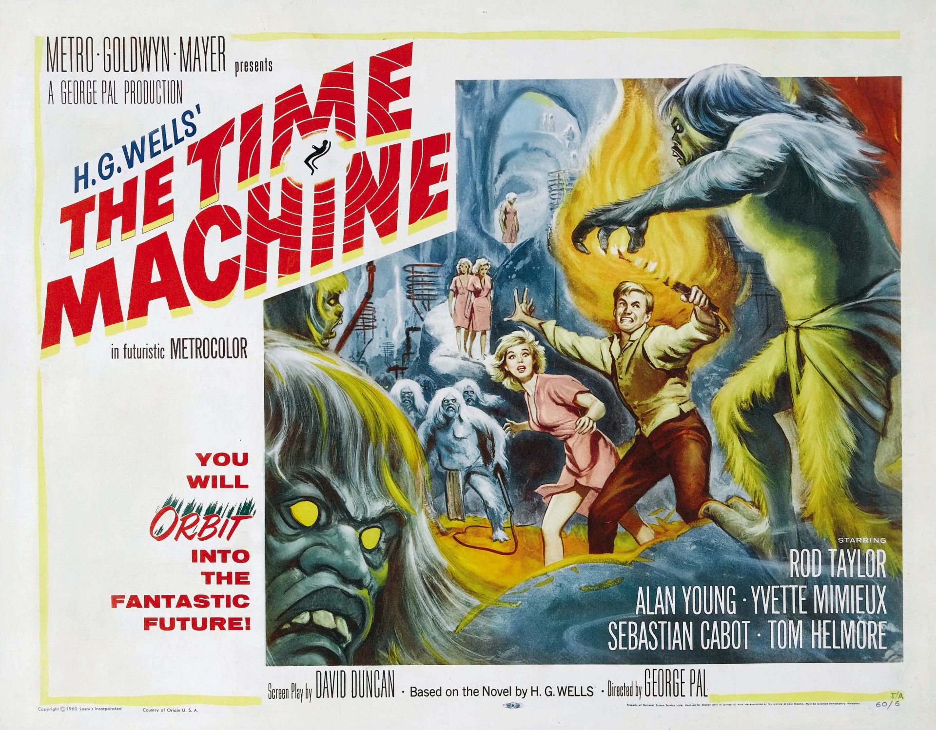 The Time Machine (1960) HD Movie Poster Wallpaper