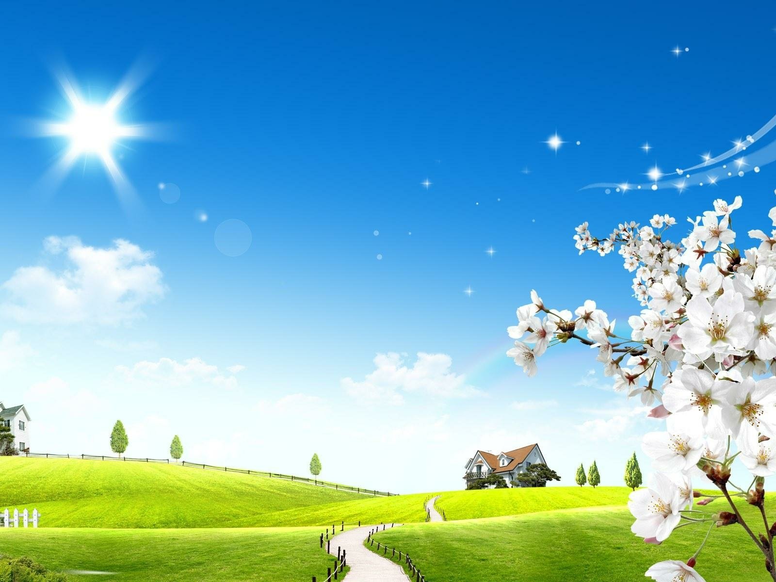 Artistic Summer House in HD Wallpaper