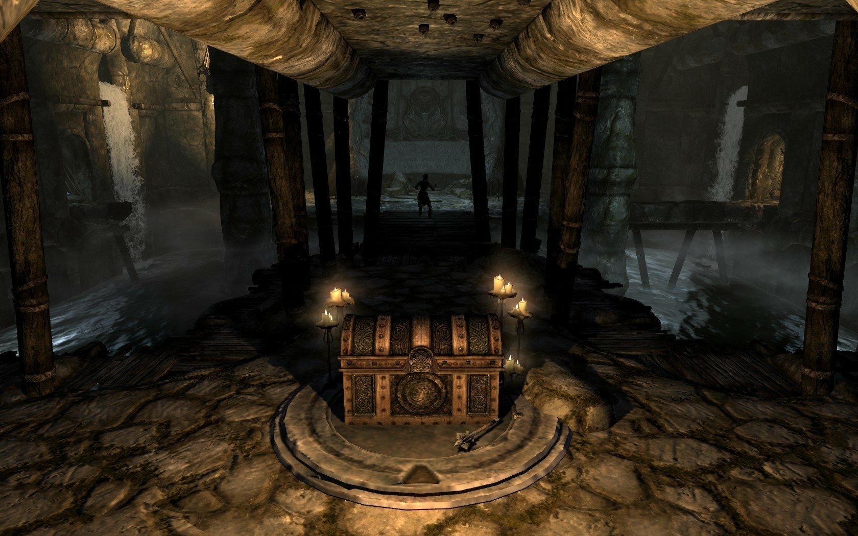 The Elder Scrolls V: Skyrim HD Wallpaper — Shadowed Crypt Treasure by ...