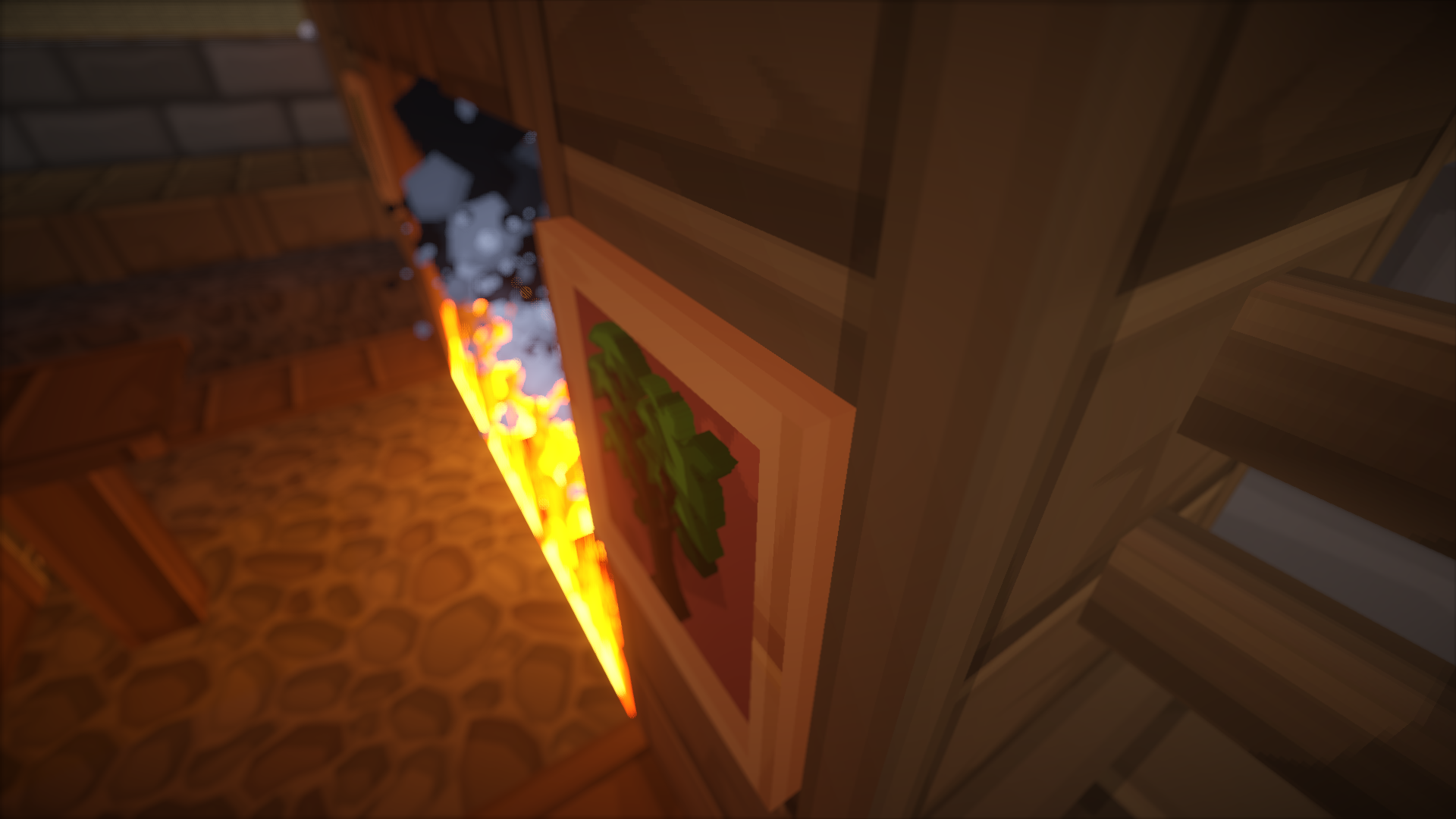 Minecraft Fire Wallpaper