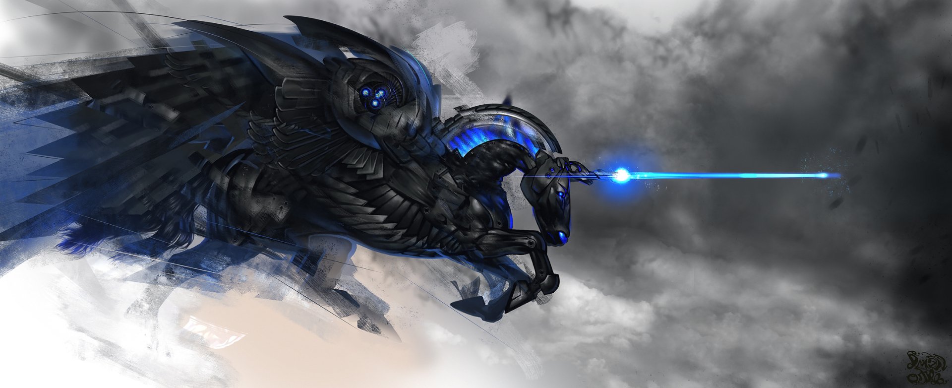 Epic Fantasy Pegasus HD Wallpaper by A. Hutt