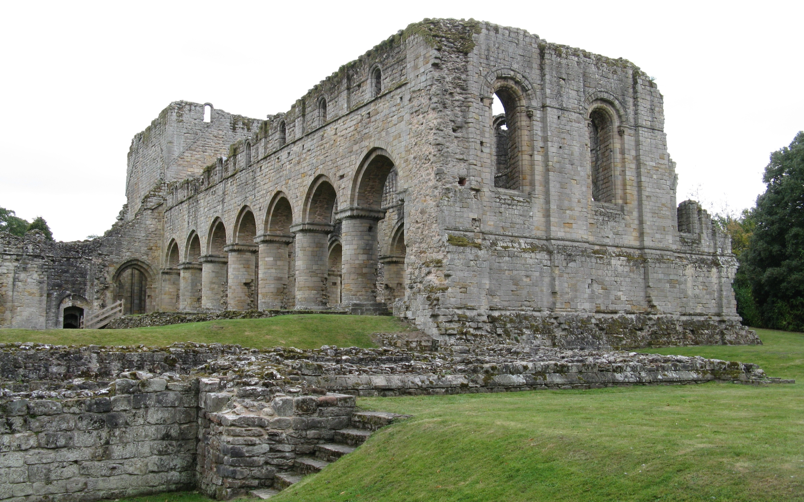 Religious Buildwas Abbey HD Wallpaper