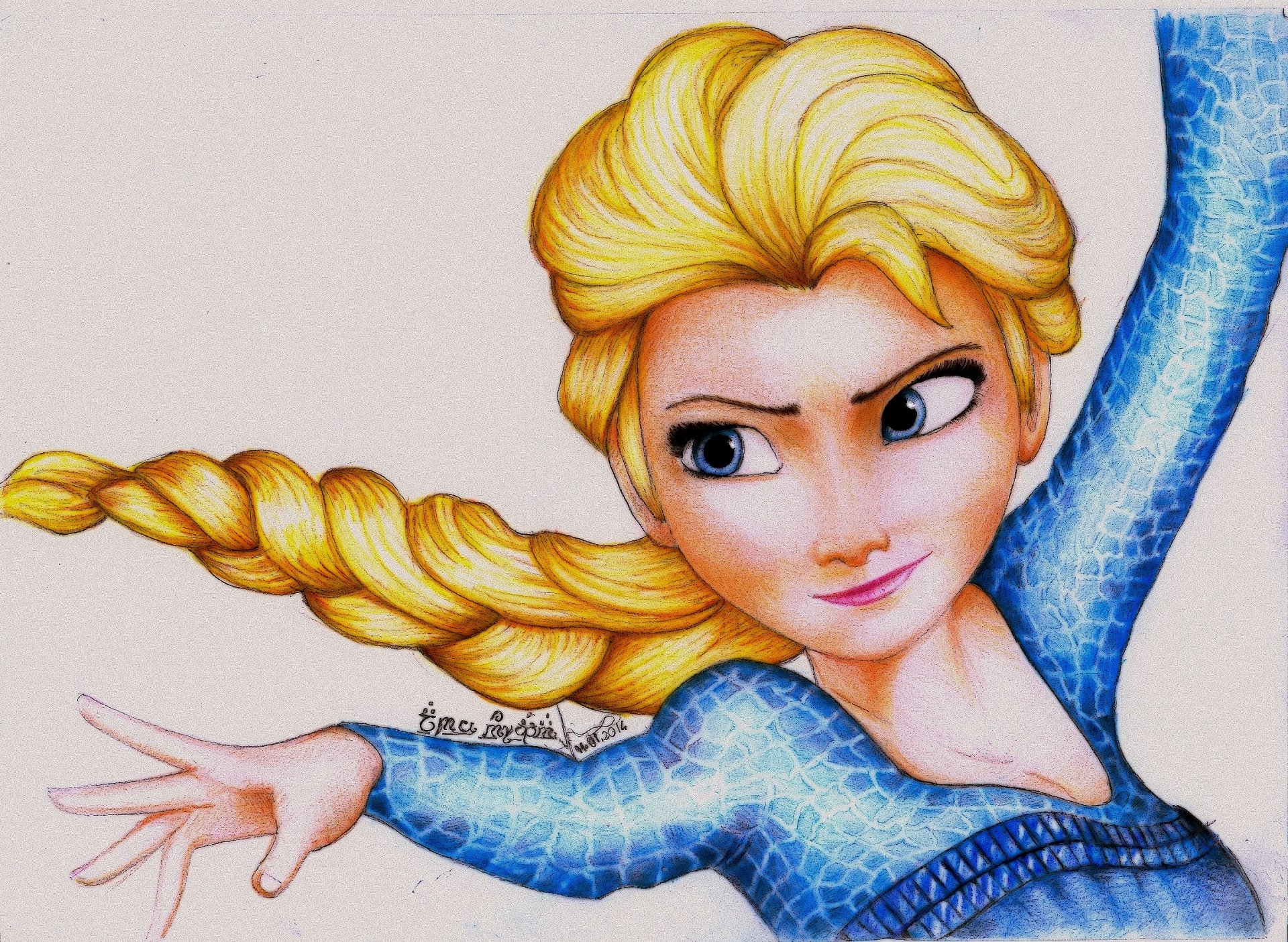 Elsa's Frozen Snow Magic – Stunning HD Movie Wallpaper by AmandaBloom
