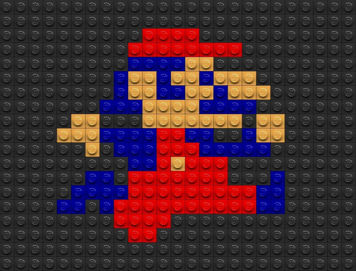 Vibrant LEGO Mario HD Wallpaper by drsparc