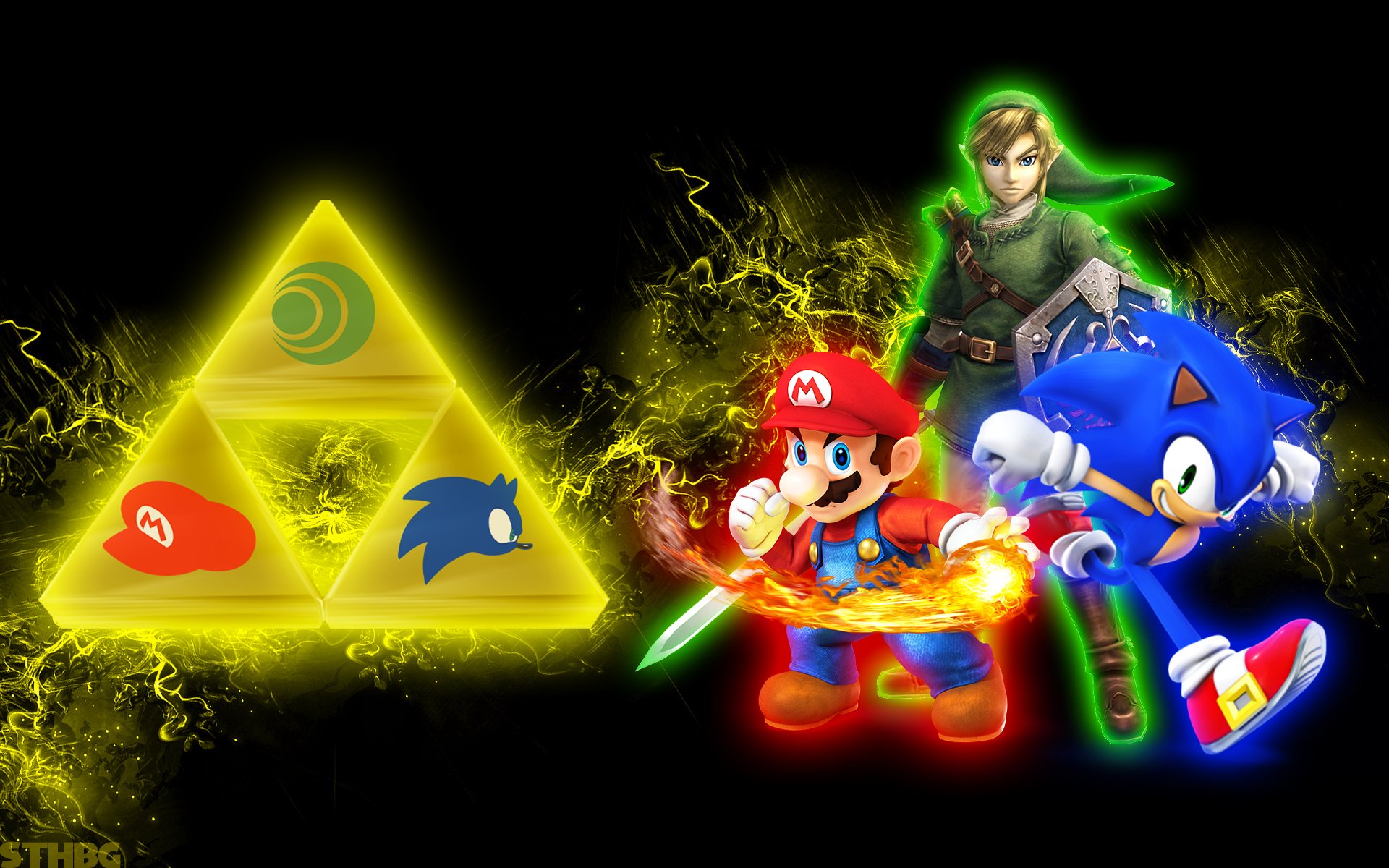 Download The Legend Of Zelda Link Mario Sonic The Hedgehog Video Game ...