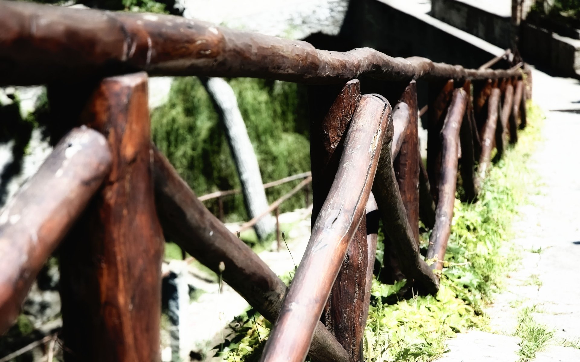 Download Man Made Fence HD Wallpaper