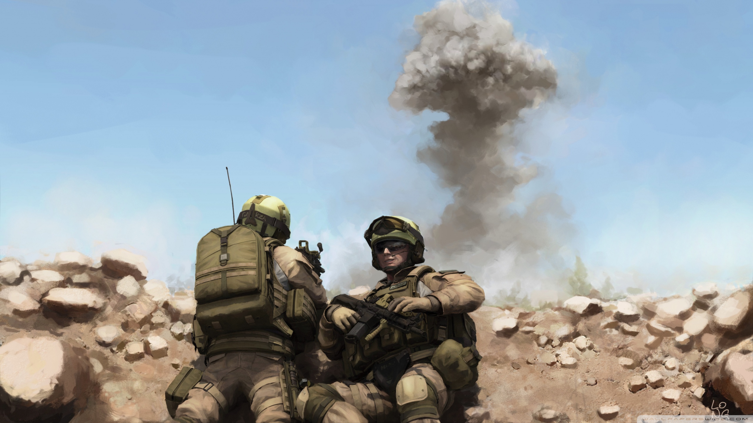 Download Military Soldier HD Wallpaper