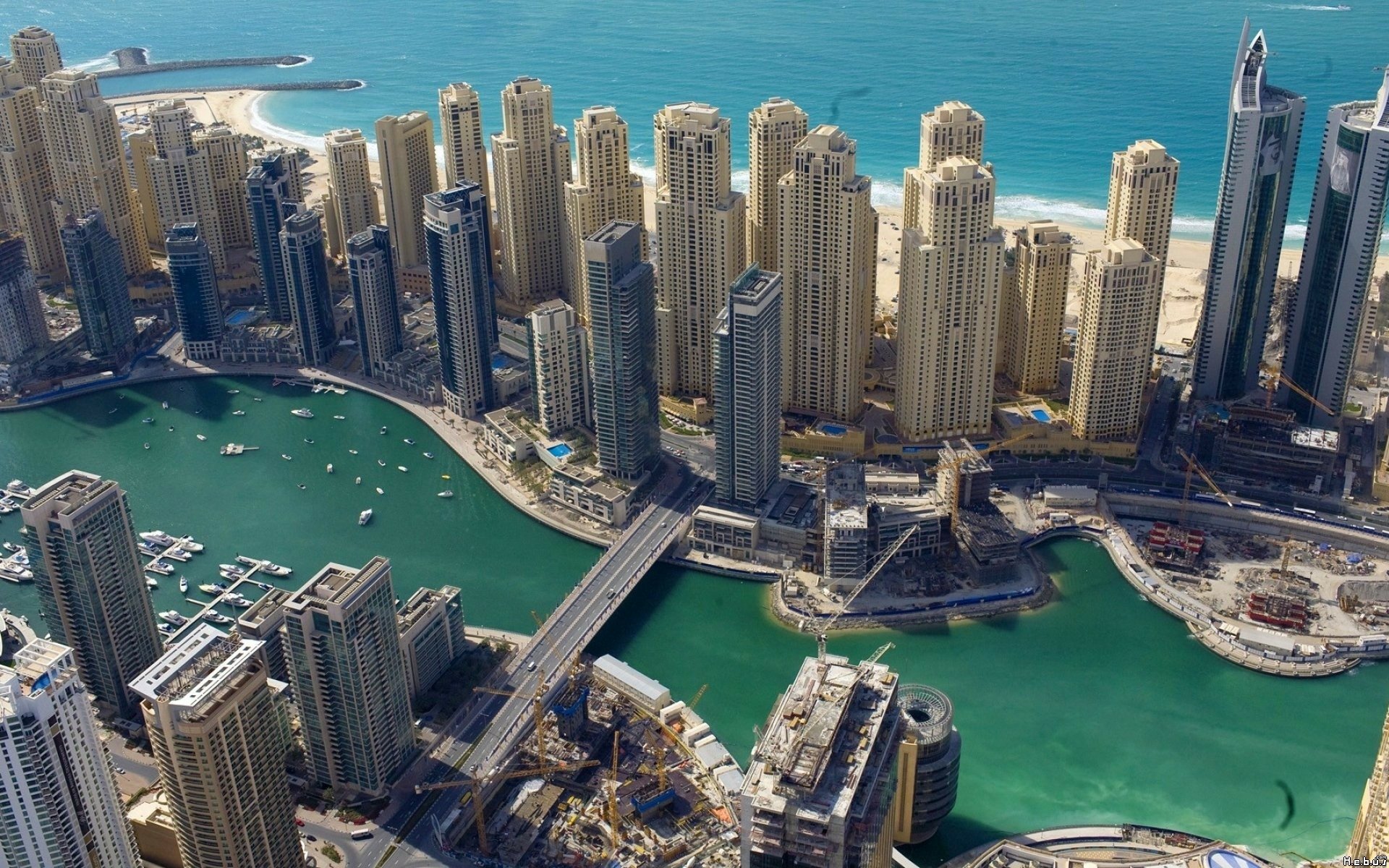 Download Dubai Marina Cityscape Man Made Dubai HD Wallpaper