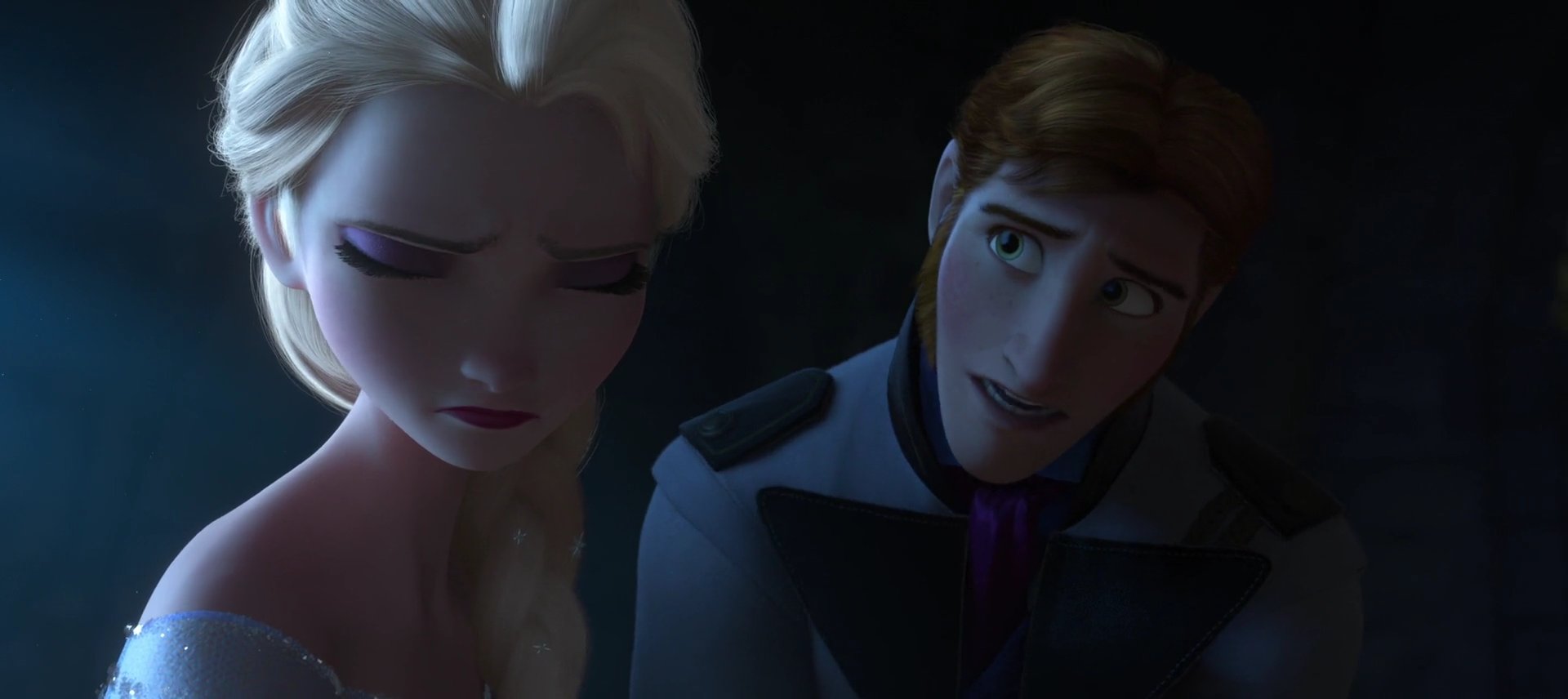 Frozen HD Wallpaper: Anna and Elsa Emotional Moment from the Movie