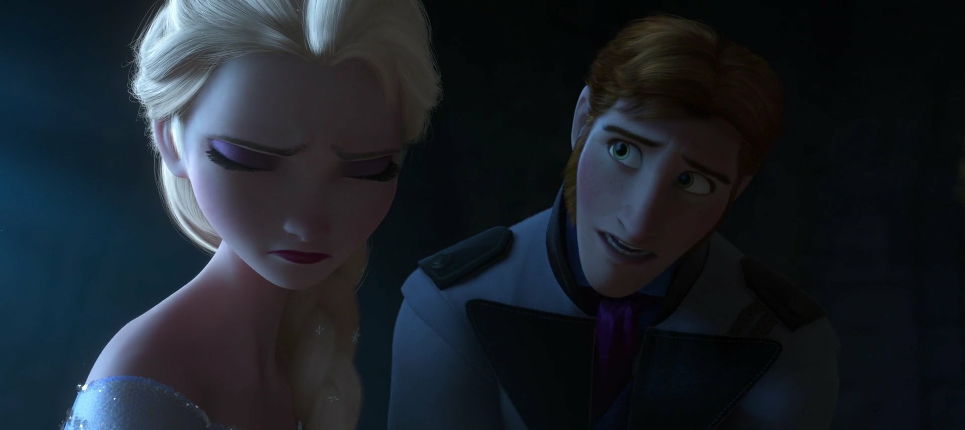 Frozen HD Wallpaper: Anna and Elsa Emotional Moment from the Movie