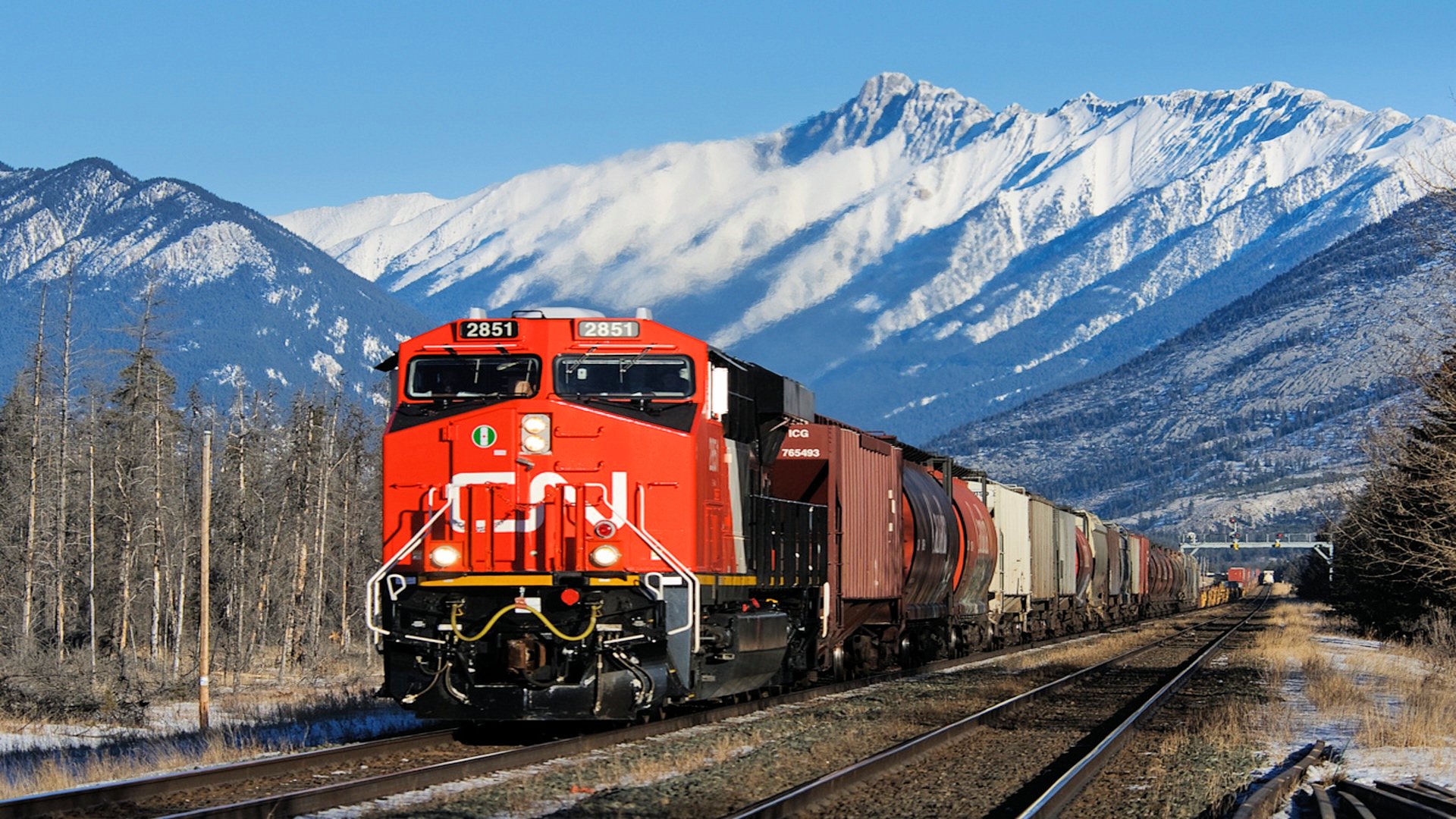 HD Freight Train Journey Through Majestic Mountain Landscapes by Adnan ...