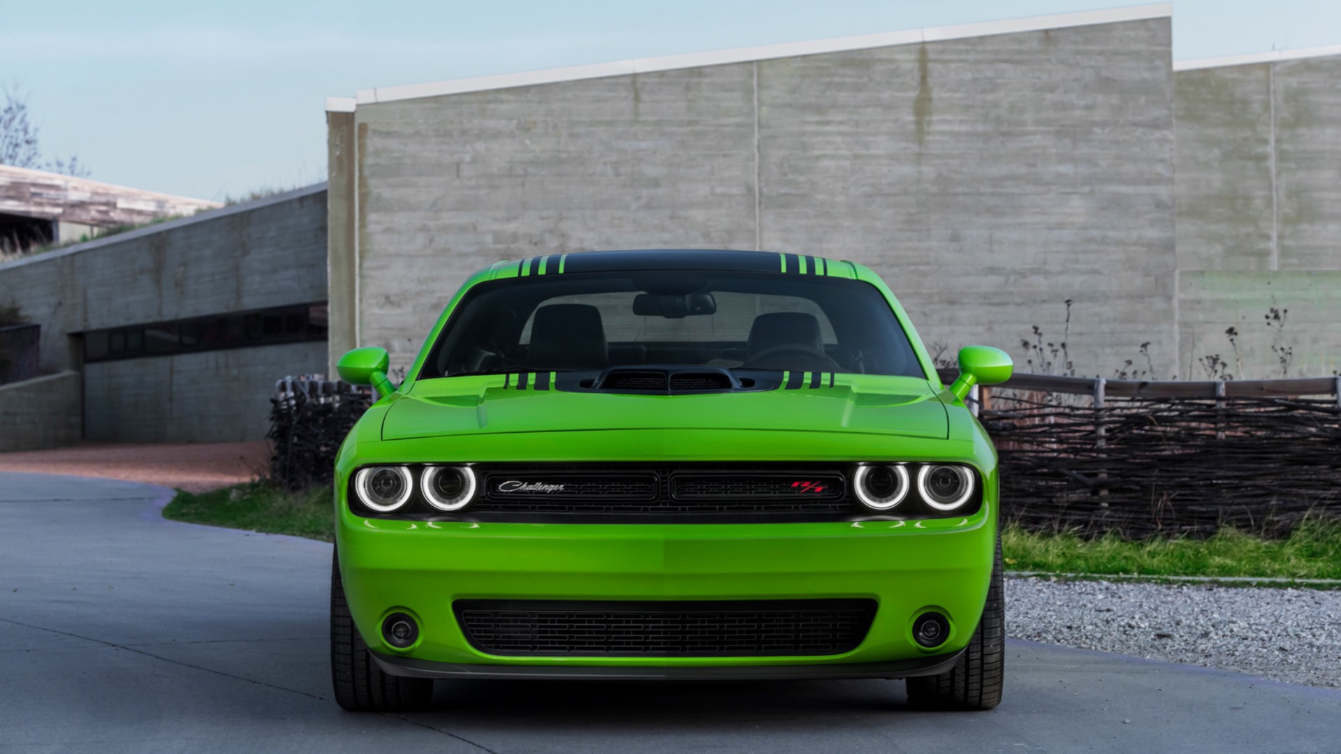 Dodge Challenger Hellcat Green Wallpaper