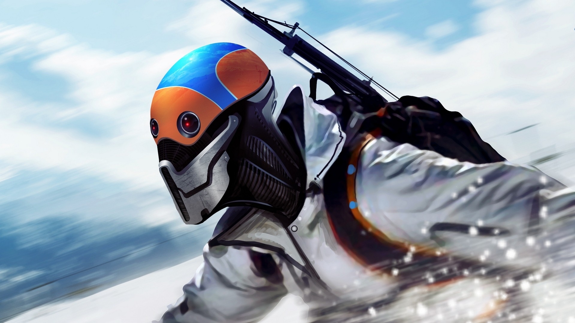 Download Sci Fi Robot HD Wallpaper by Bastien Grivet