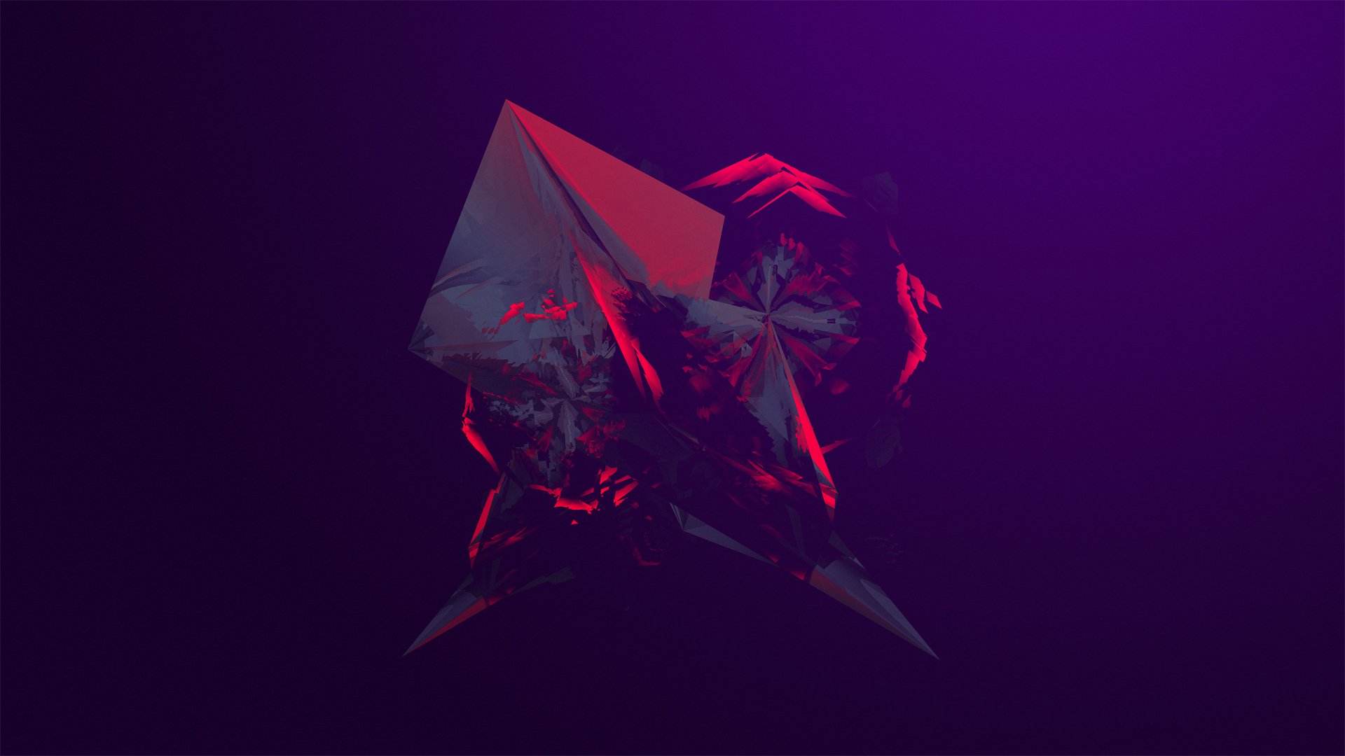 HD Abstract Facets: Vibrant Geometric Depth by Justin Maller