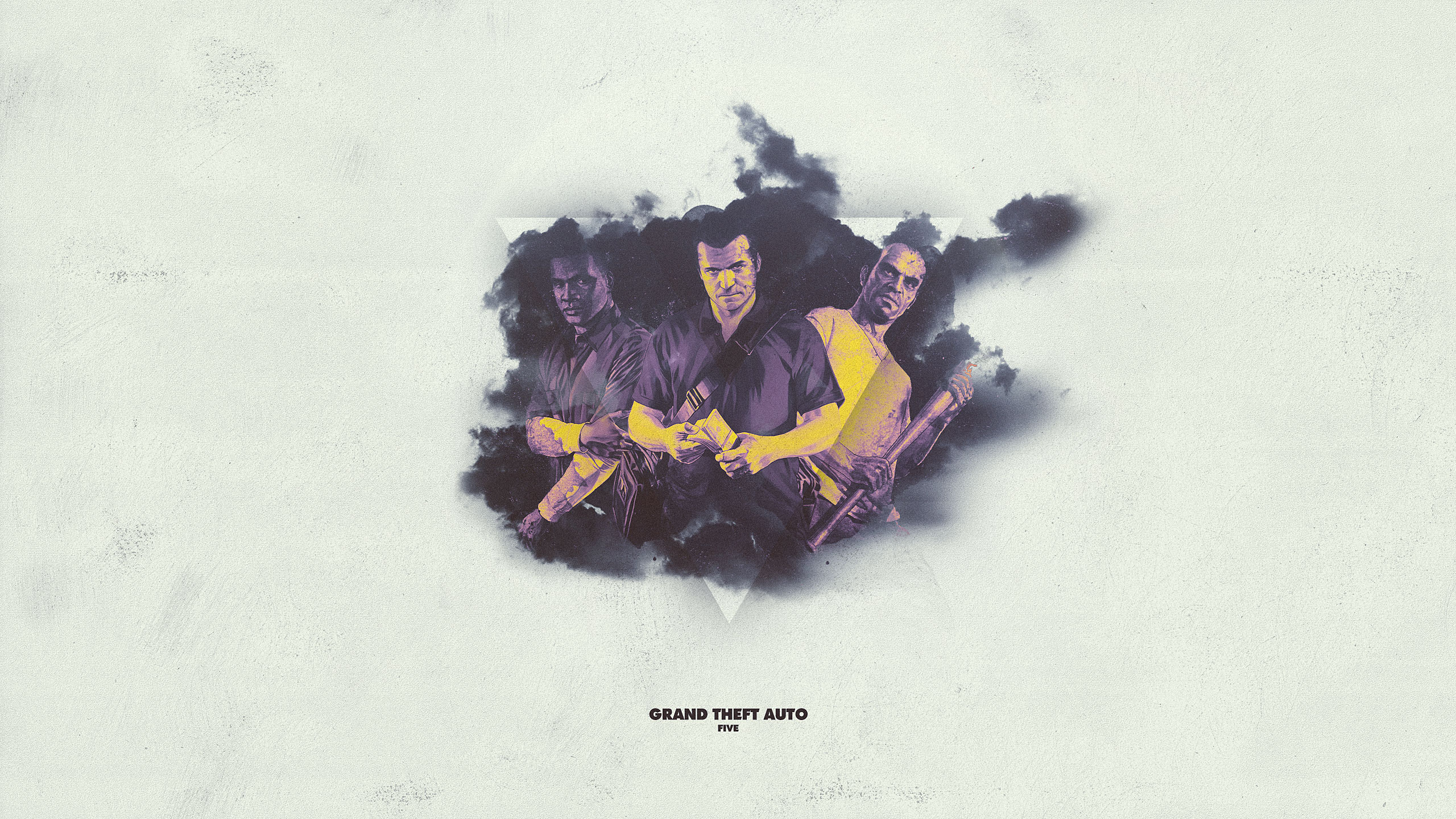 Epic GTA V HD Wallpaper: Iconic Trio in Action