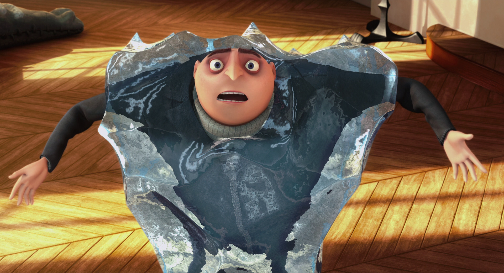 Gru’s Frozen Moment - HD Despicable Me Movie Wallpaper