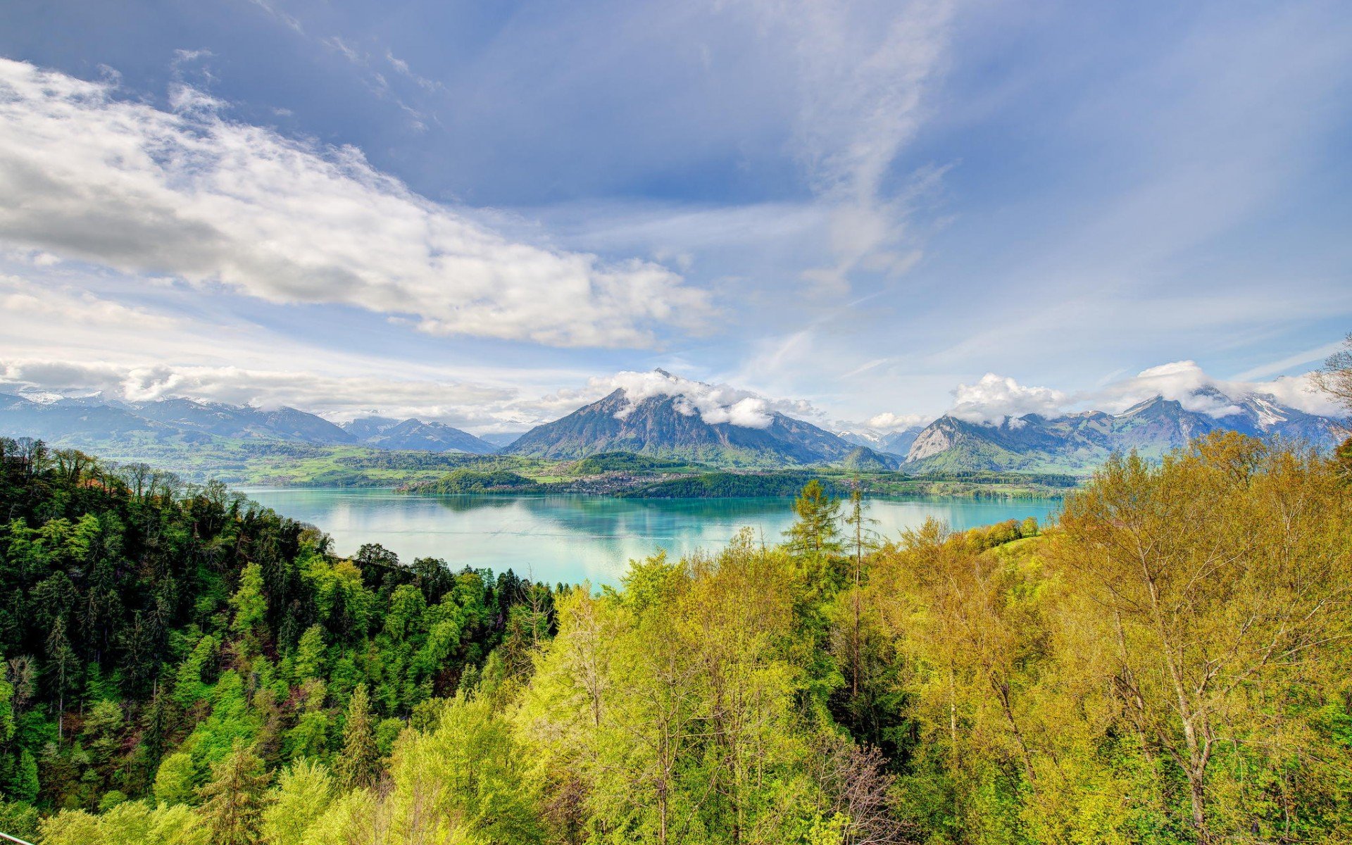 Serene River Vista: HD Nature Escape | 1920x1200 | Wallpaper Abyss