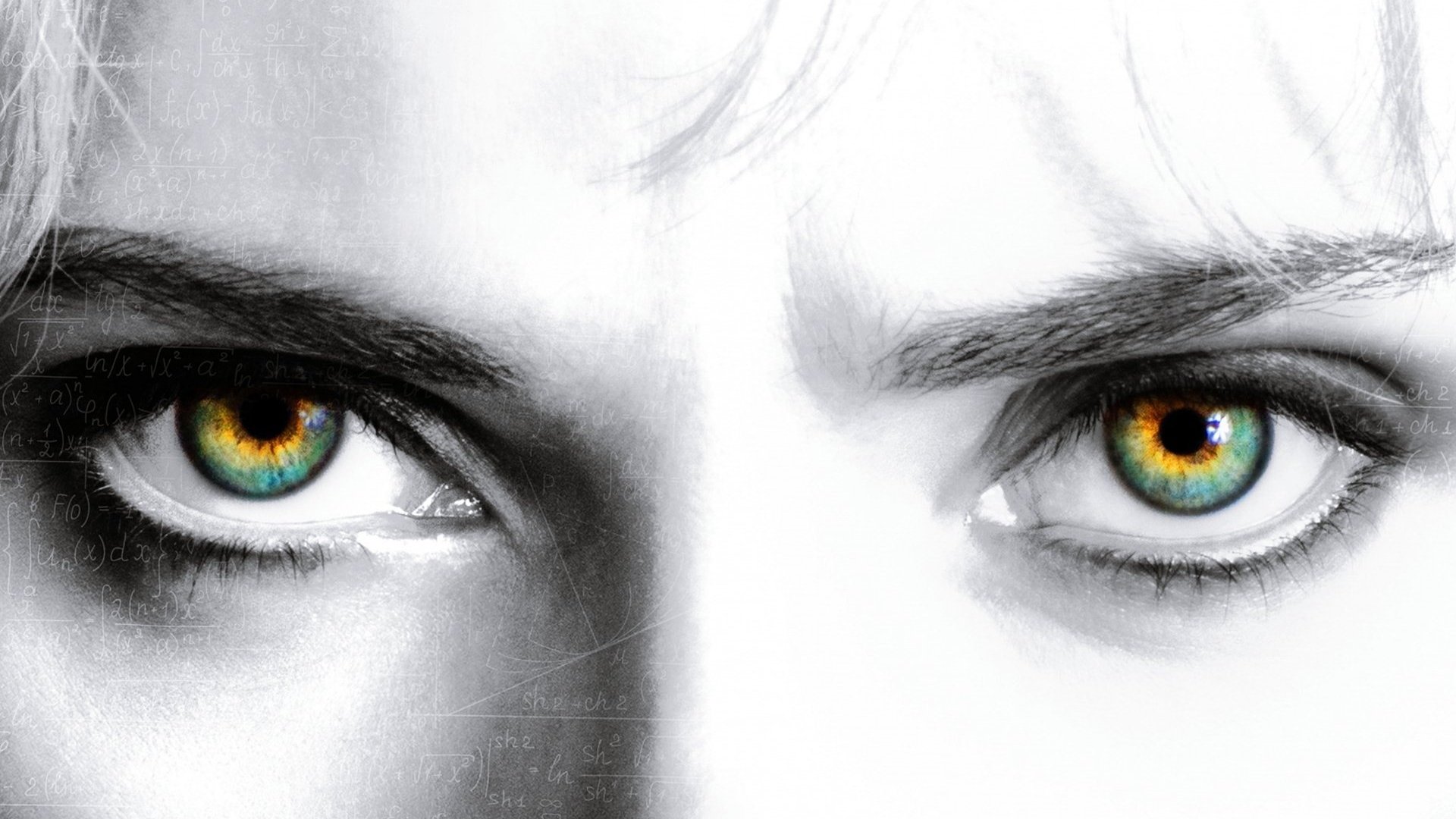 Lucy Movie HD Wallpaper: Intense Gaze Close-Up