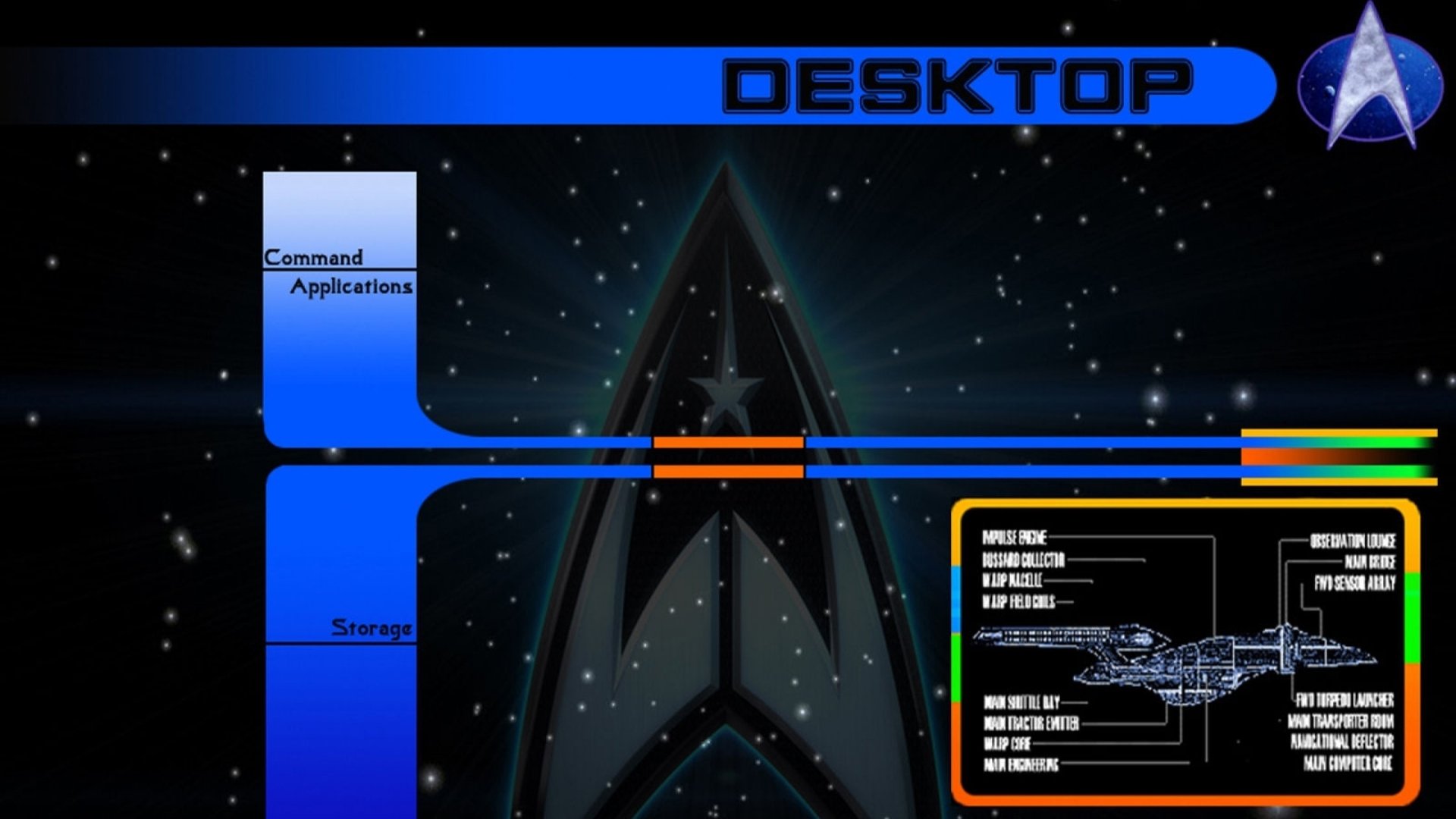 Starfleet 2K Quad HD Desktop — Star Trek Sci‑Fi Wallpaper