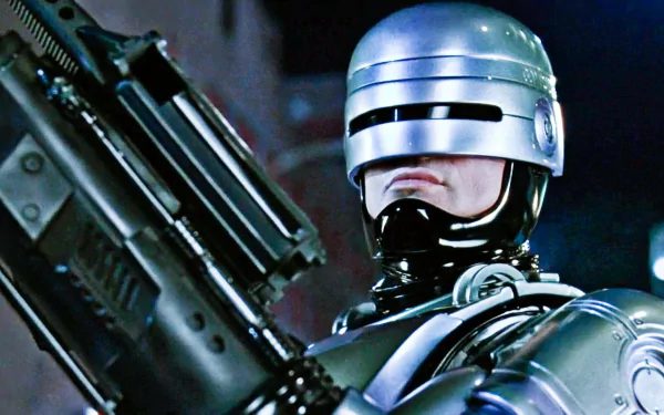 Download Retrowave Retro RoboCop Movie Robocop (1987) Wallpaper