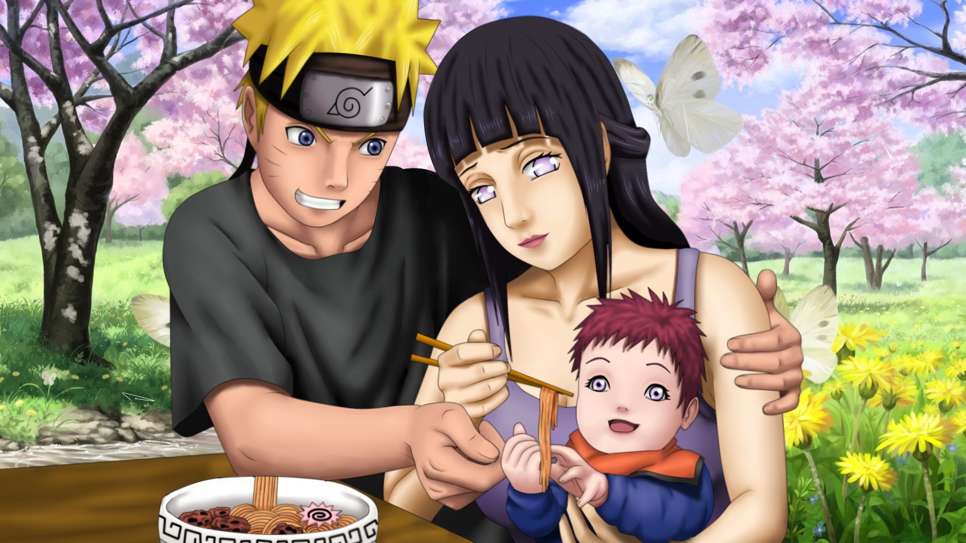 Hinata & Naruto: Heartwarming Family Moment - HD Wallpaper | 2560x1440 ...