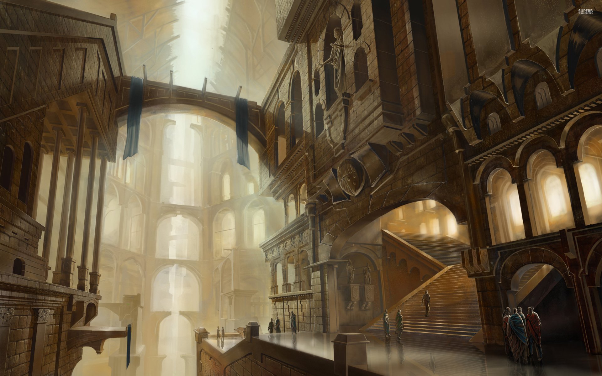 Download Fantasy Temple HD Wallpaper