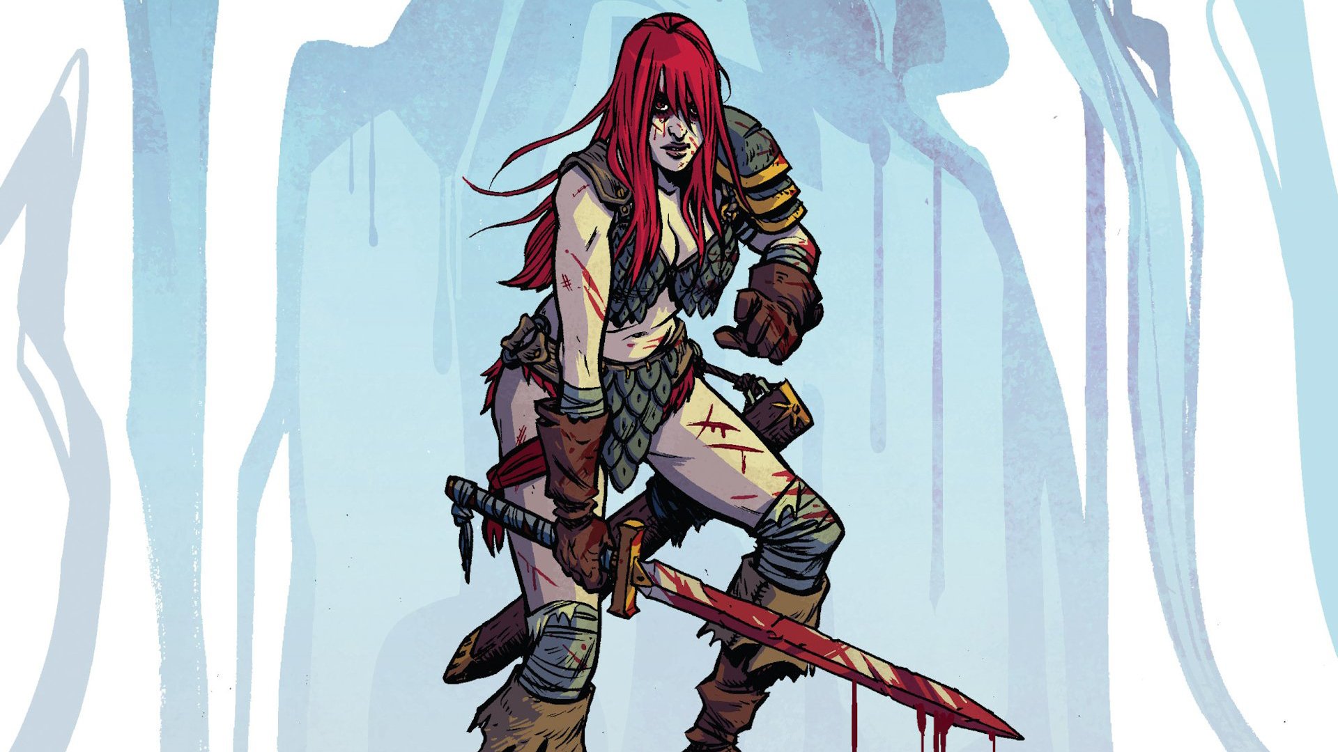 Download Comic Red Sonja HD Wallpaper | 1920x1080 | Wallpaper Abyss