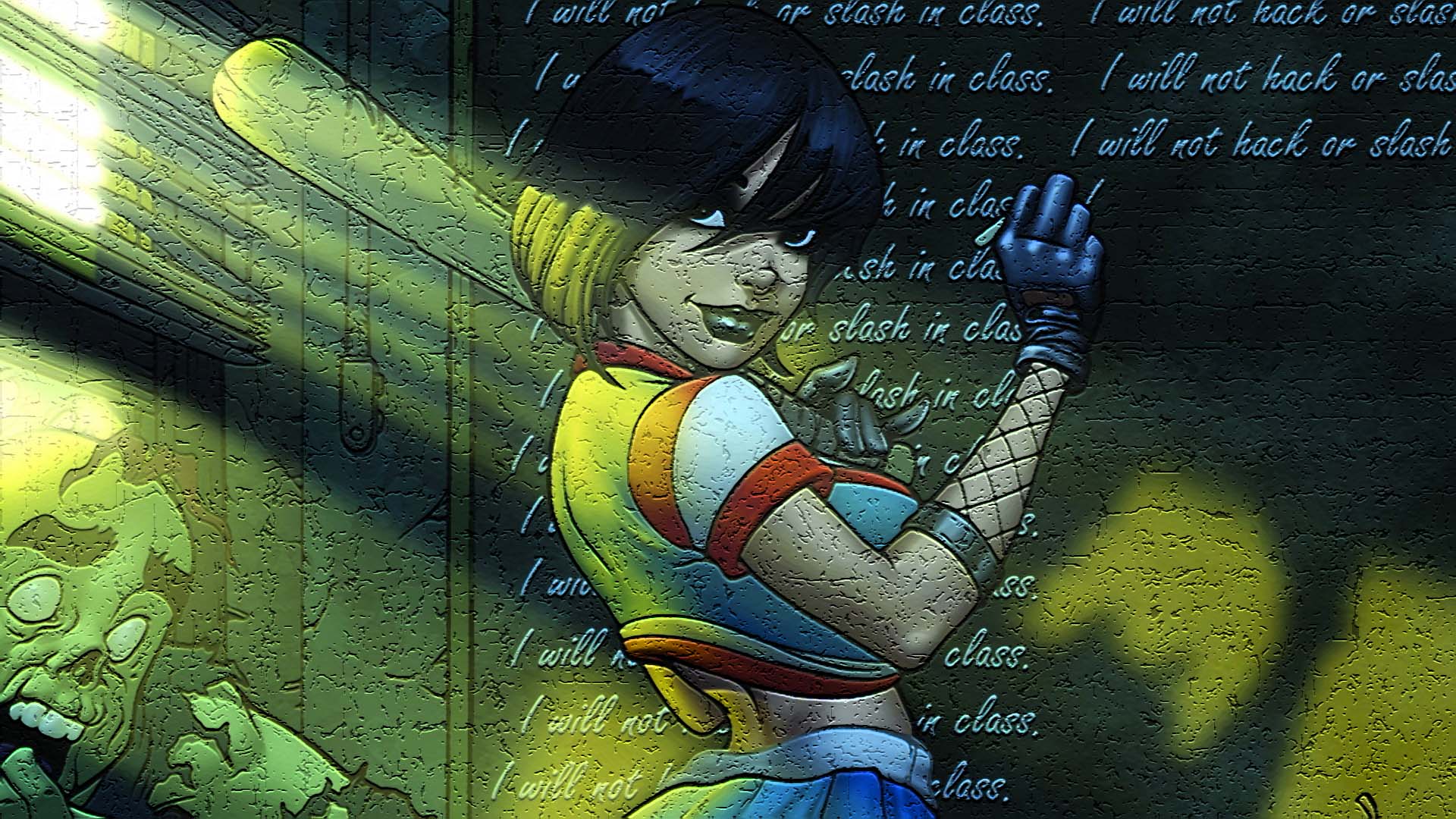 Download Comic Hack/Slash HD Wallpaper by Steve Prescott