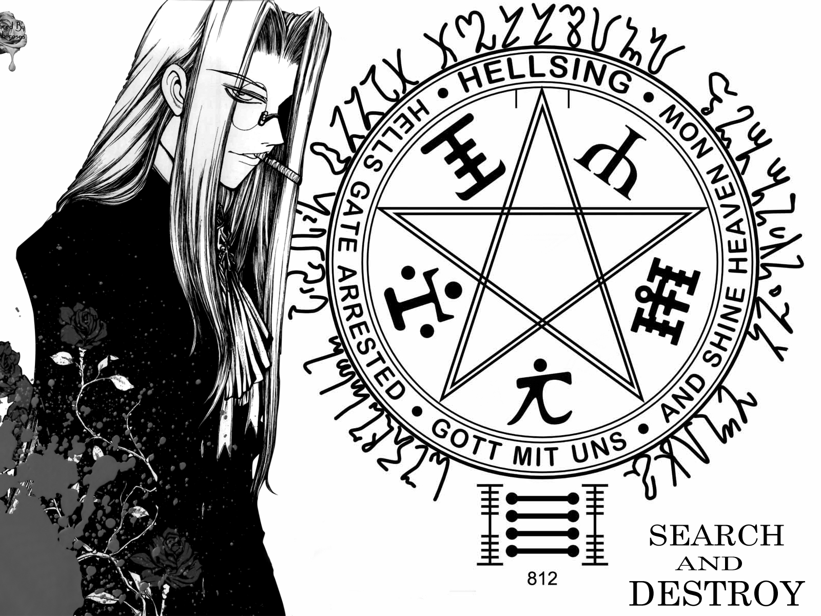 Hellsing Anime HD Wallpaper: Dark Magic and Mystery Unleashed