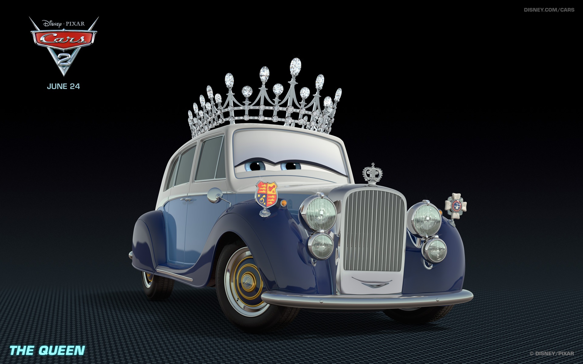 The Queen Car from Pixar’s Cars 2 – Stunning HD Movie Wallpaper