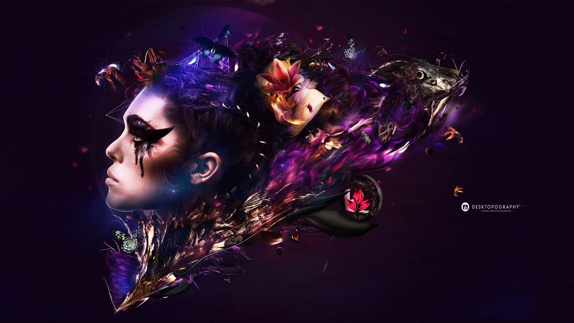 Artistic Desktopography: HD Fusion of Fantasy and Visionary Portraits ...