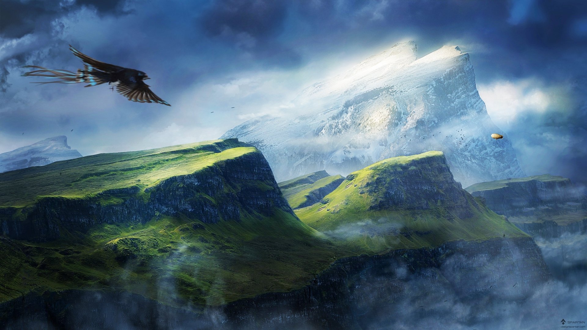 Fantasy Mountain Escape HD Wallpaper by Gaetan Weltzer
