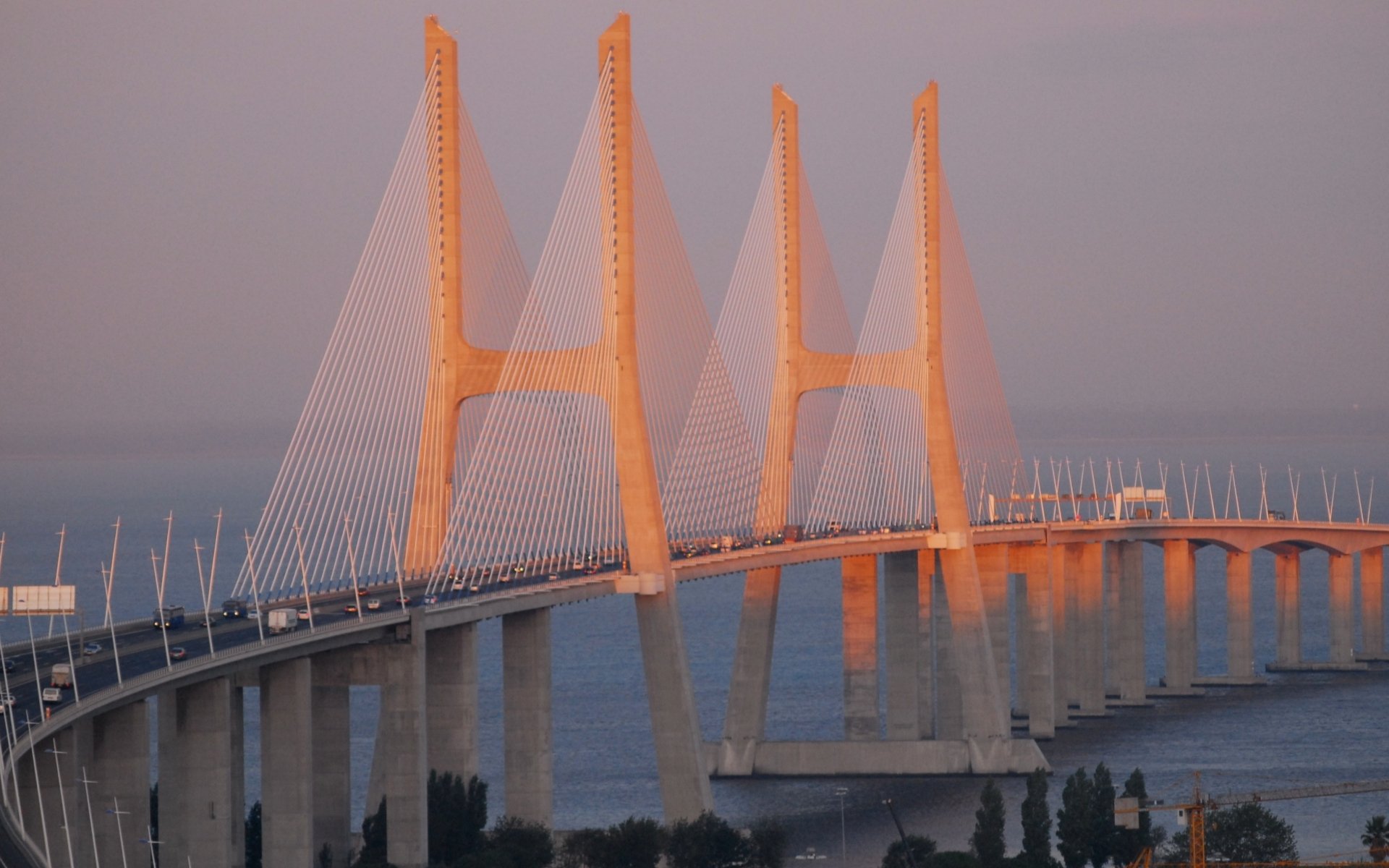 Download Man Made Vasco Da Gama Bridge HD Wallpaper | 1920x1200 ...