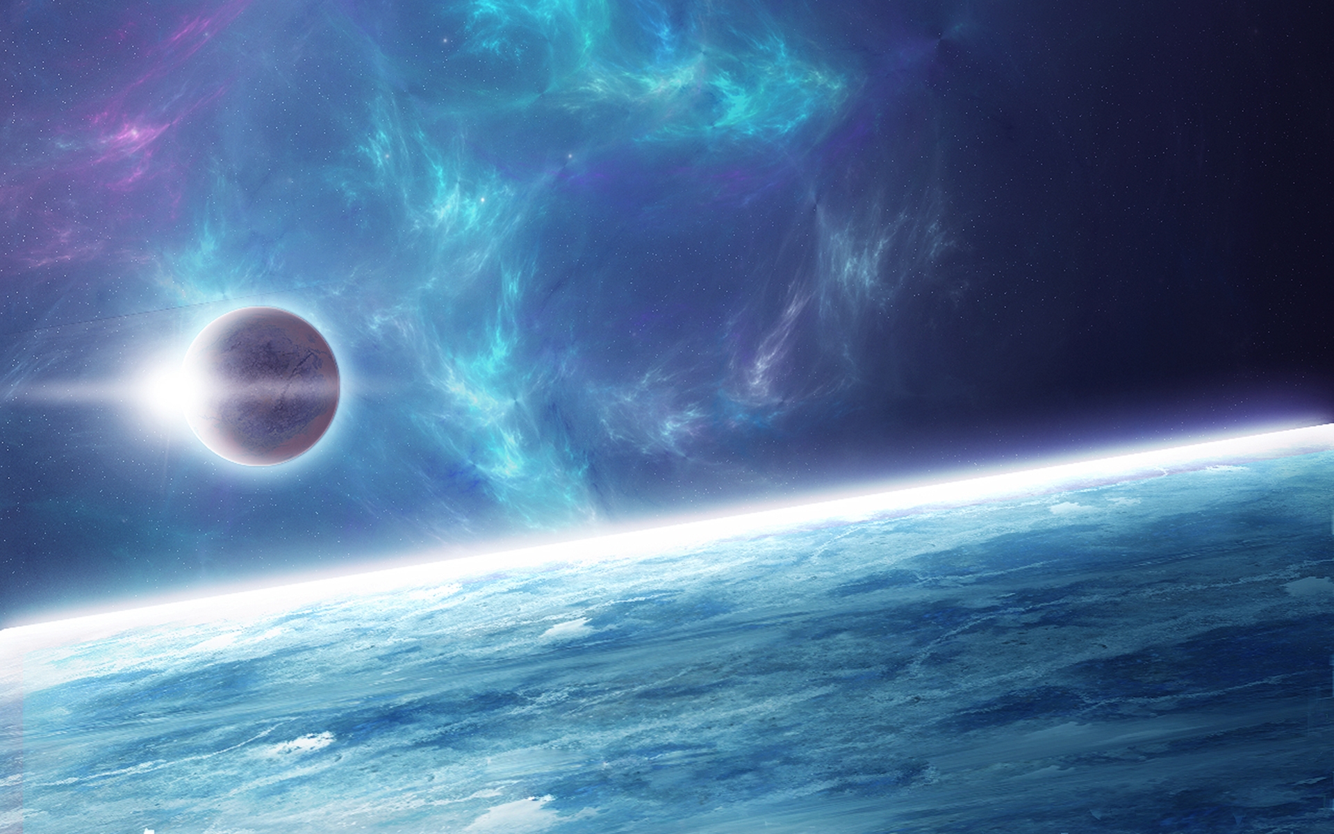 Download Sci Fi Planetscape HD Wallpaper