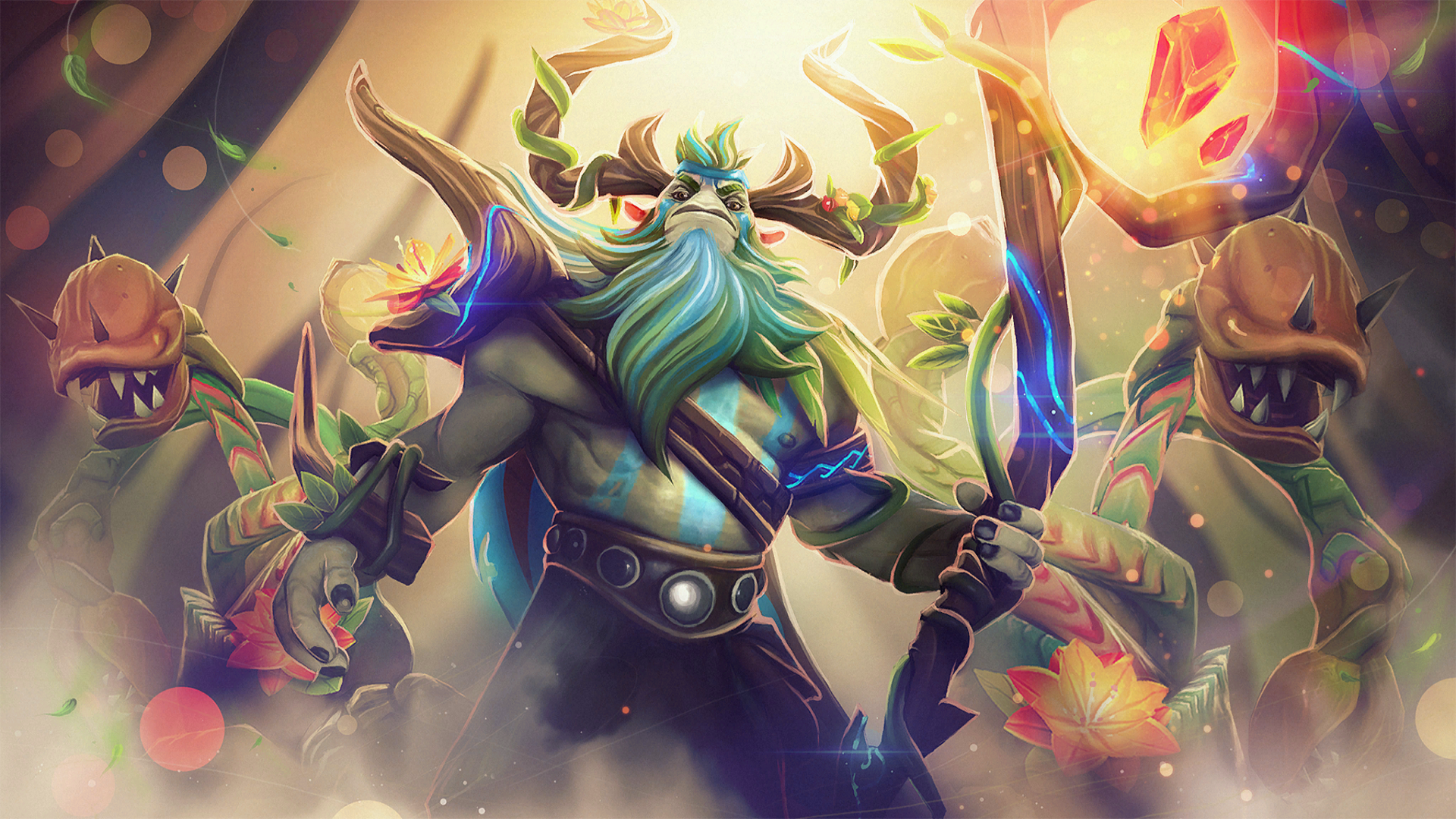 Stunning DotA 2 HD Wallpaper Featuring a Mighty Hero