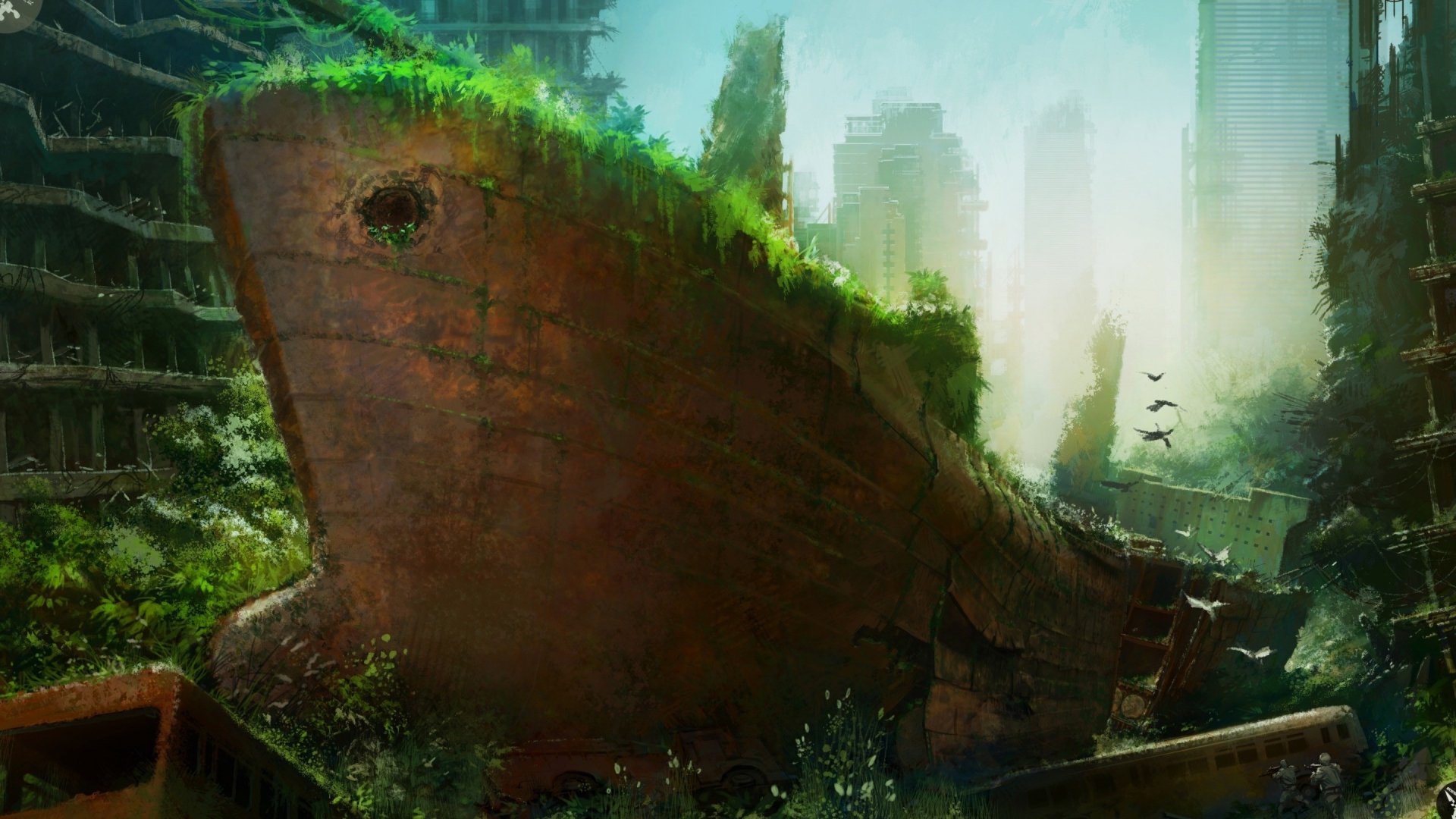 Abandoned Dreams: Sci-Fi Post-Apocalyptic HD Wallpaper by Anton ...