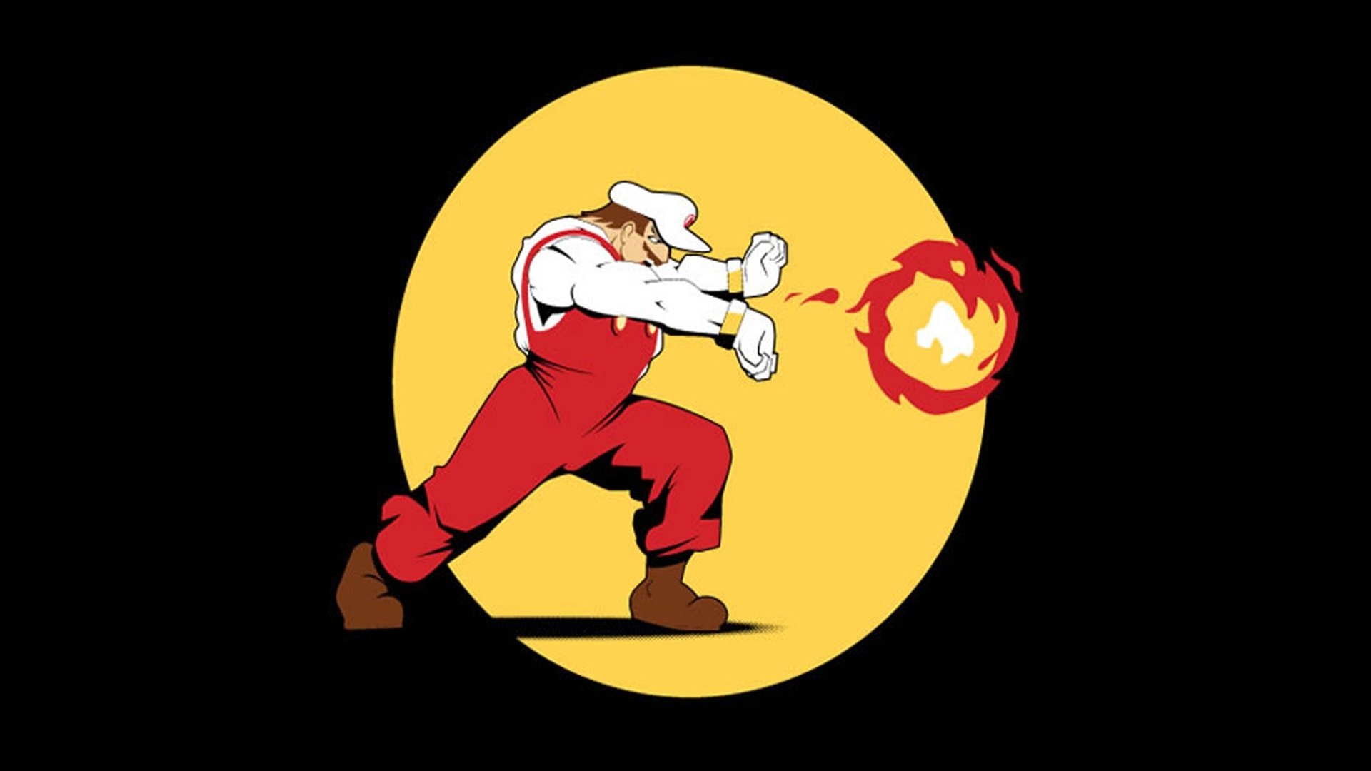 Super Mario Bros. HD Wallpaper: Fireball Fury in Action | 1920x1080 ...