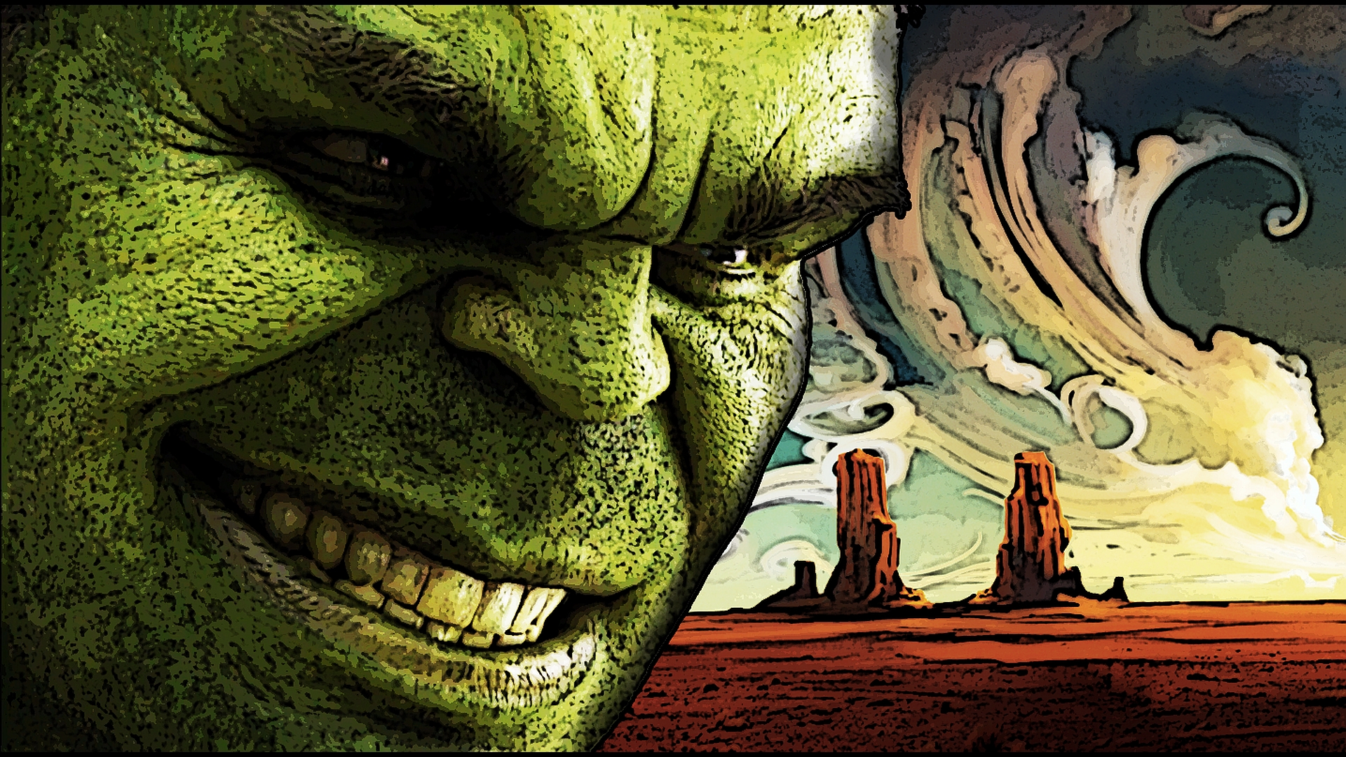 Epic Hulk Comic HD Wallpaper: Unleash the Green Giant