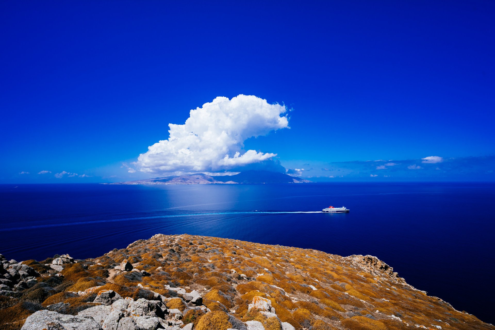 Download Greece Cloud Sea Nature Seascape HD Wallpaper by 自逍遙 The Wanderer